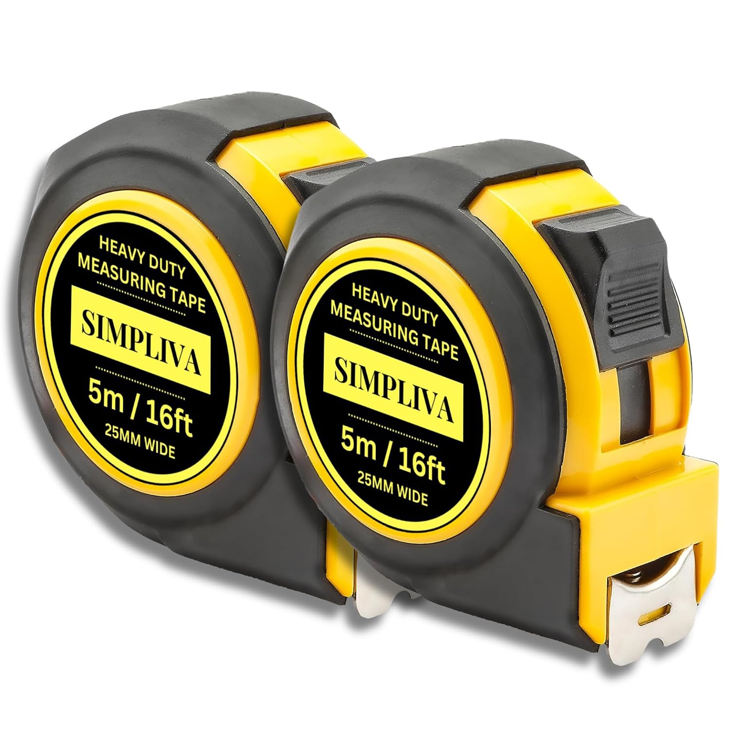 Simpliva Heavy Duty Tape Measure - 1 Inch Wide - Stainless Steel ...