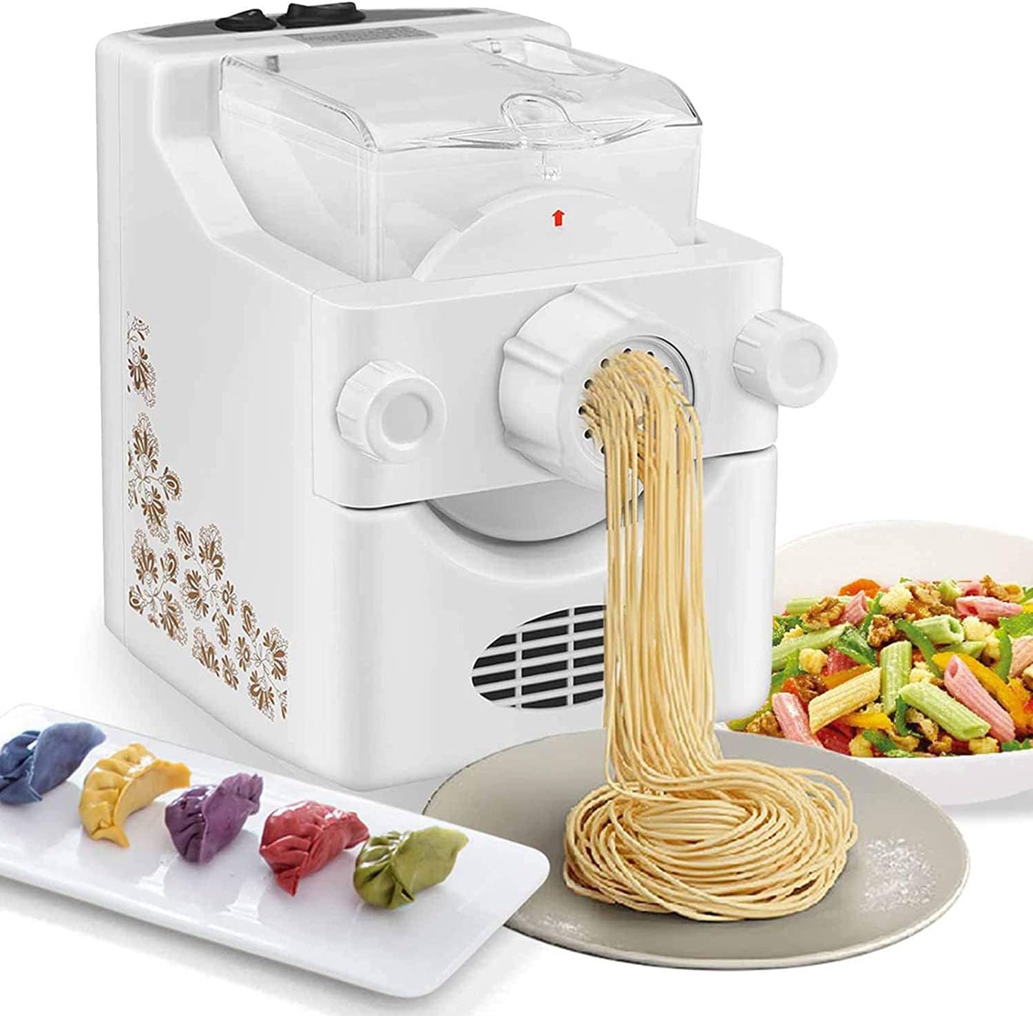 Amazon.com: Electric Pasta Maker - 180W Fully Automatic Noodle Machine ...