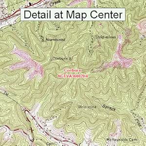 Amazon.com : USGS Topographic Quadrangle Map - Coeburn, Virginia ...