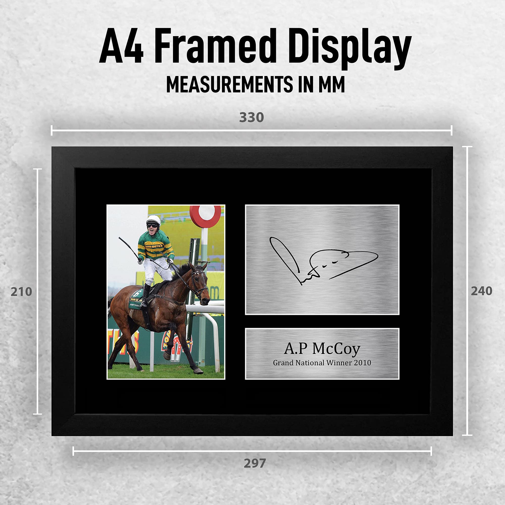 HWC Trading AP McCoy Gift Signed FRAMED A4 Printed Autograph Grand ...