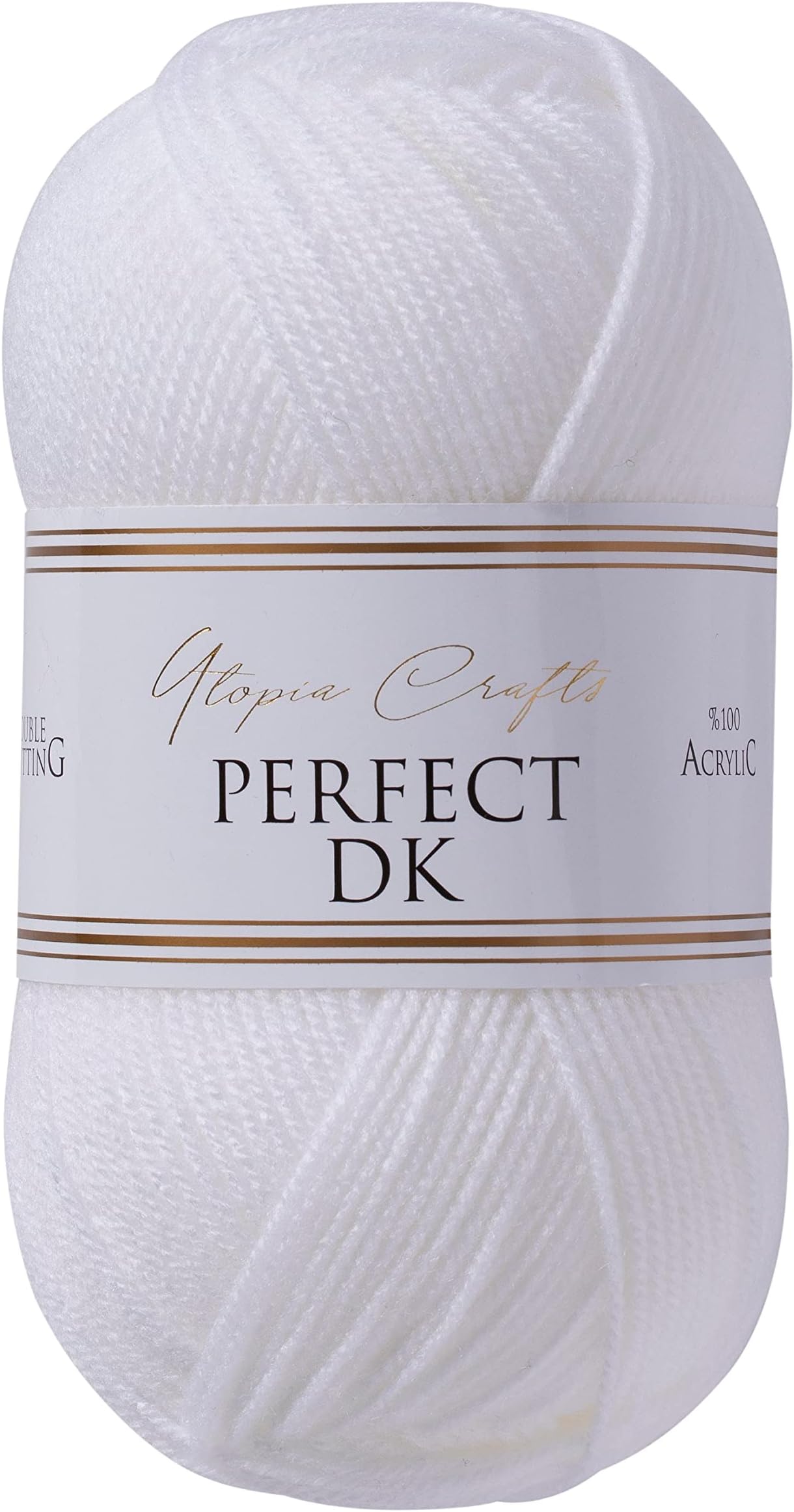 5 x 100g Woolcraft Dk Double Knitting Wool, Yarn (5 x 100g White 7f76 ...