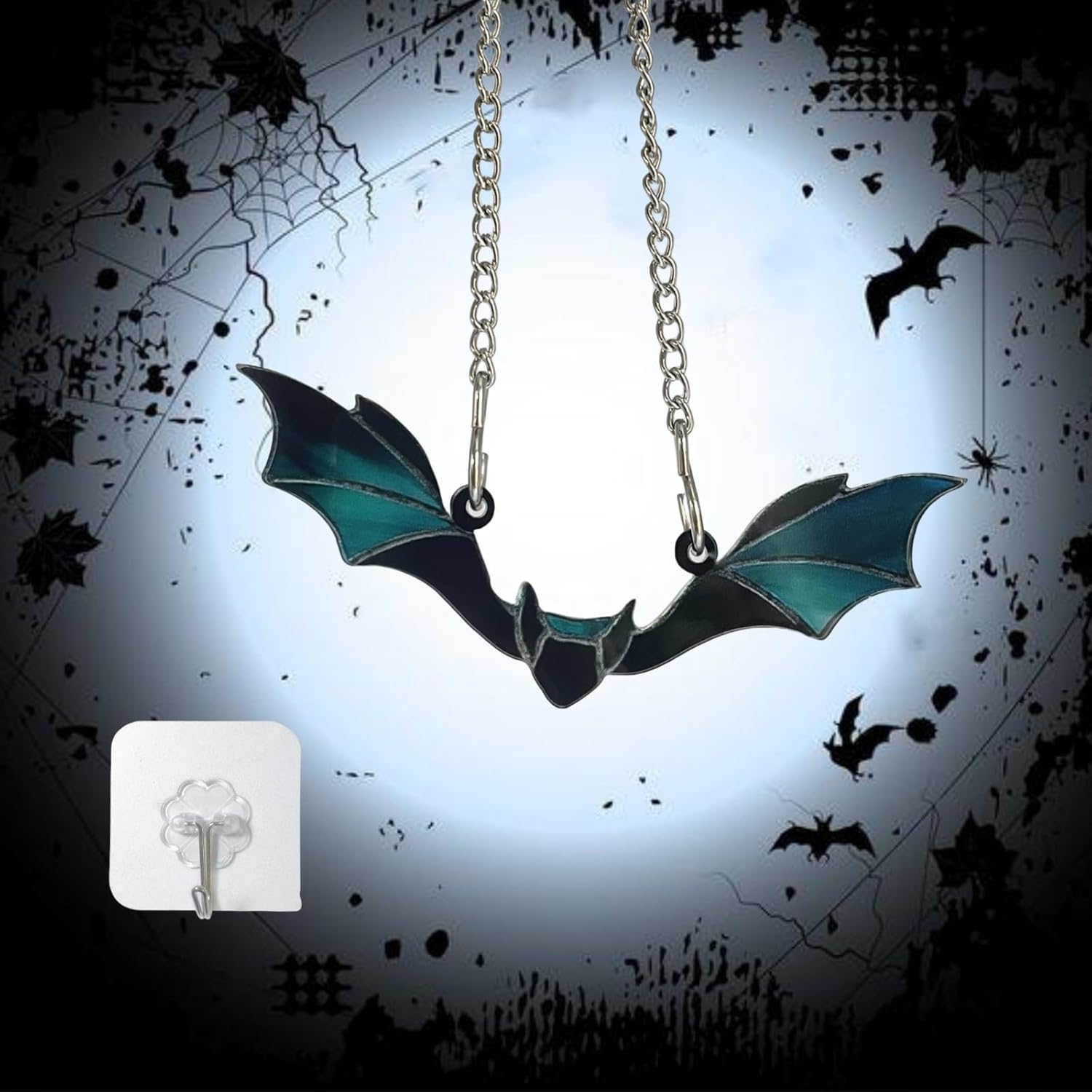 Amazon.com: UrsaMajor Halloween Bat Decor for Home - Green Bats Window ...