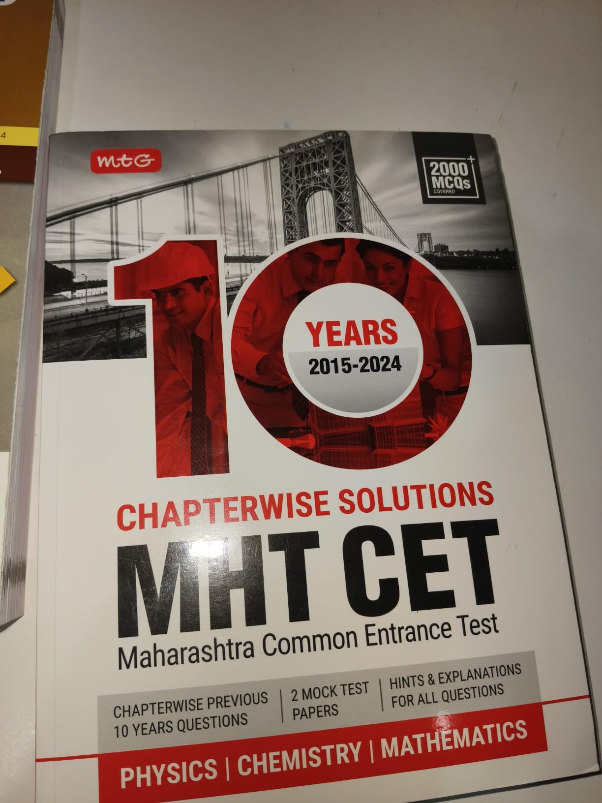 MTG 10 Years MHT CET Chapterwise Previous Solved Questions Papers (PYQ ...