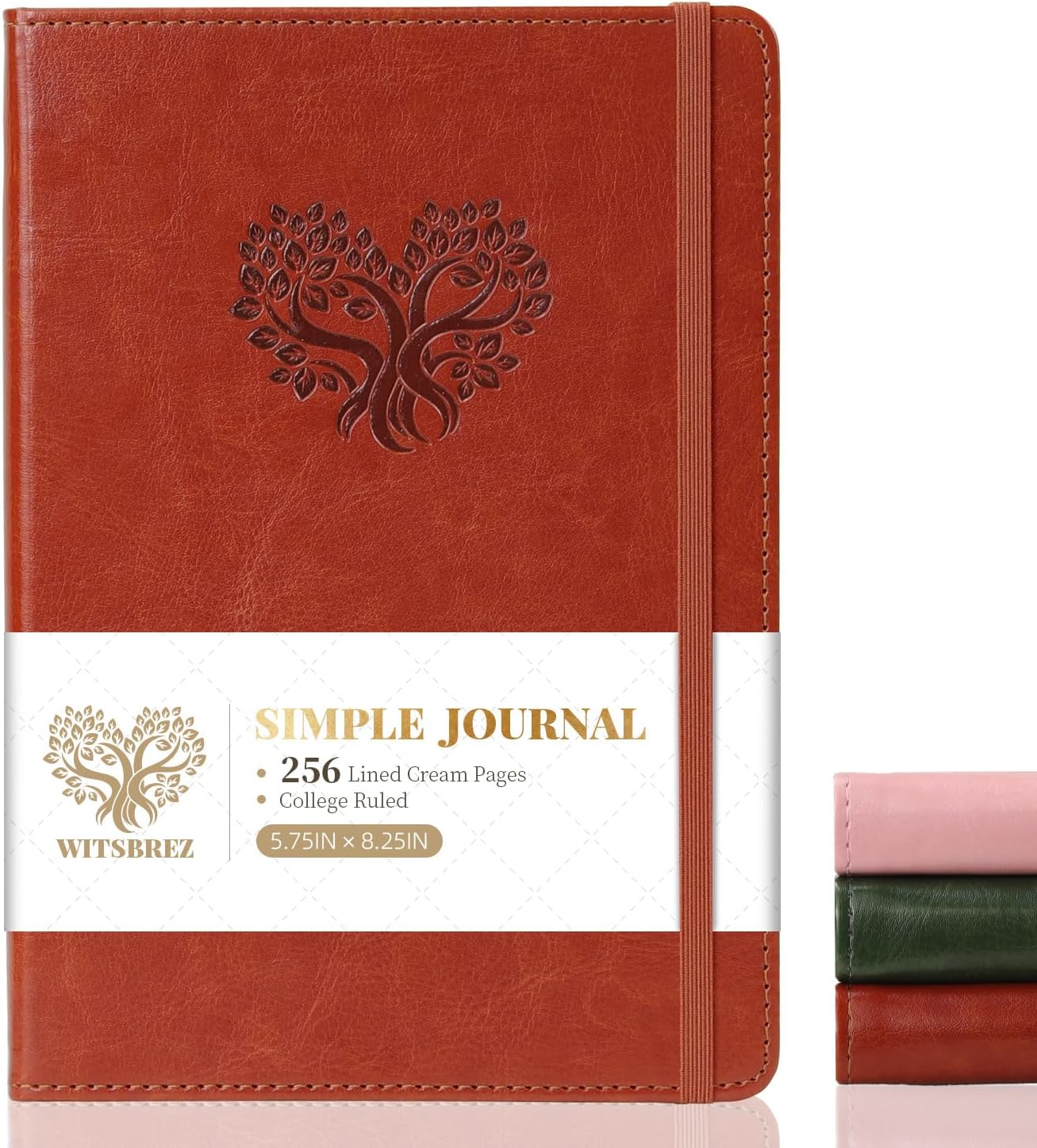 Amazon.com : Witsbrez Lined Journal Notebook for Women Men, A5 College ...