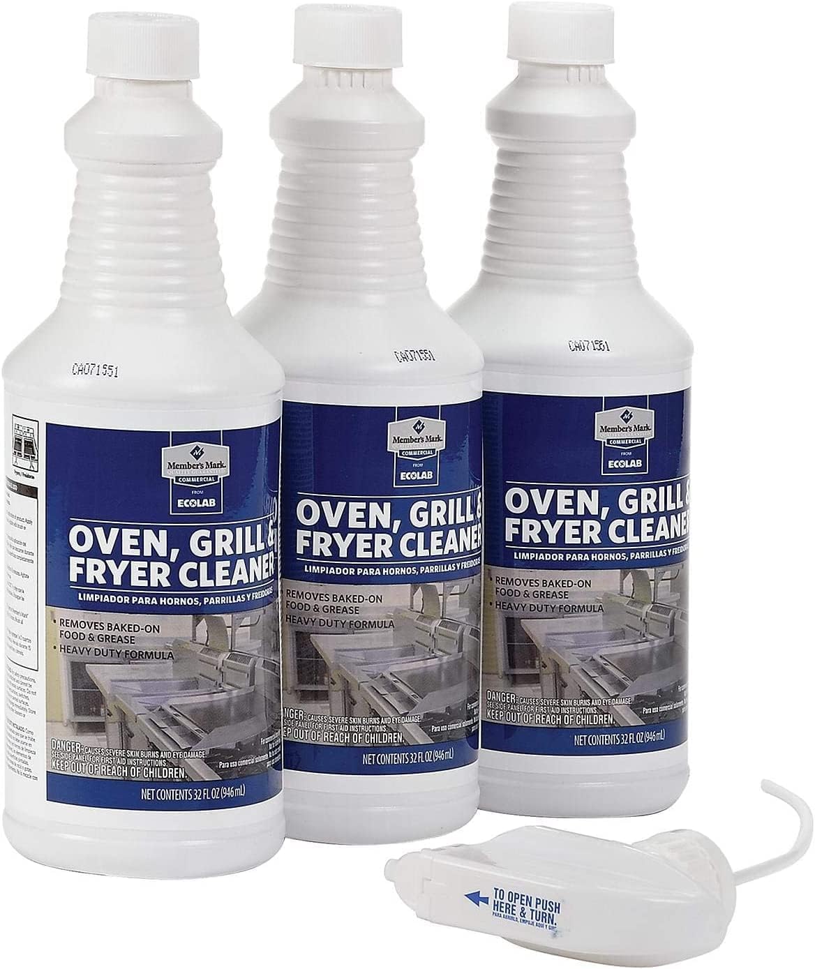 Amazon.com: 3-Pack Commercial Oven, Grill, and Fryer Cleaner (32 oz ...