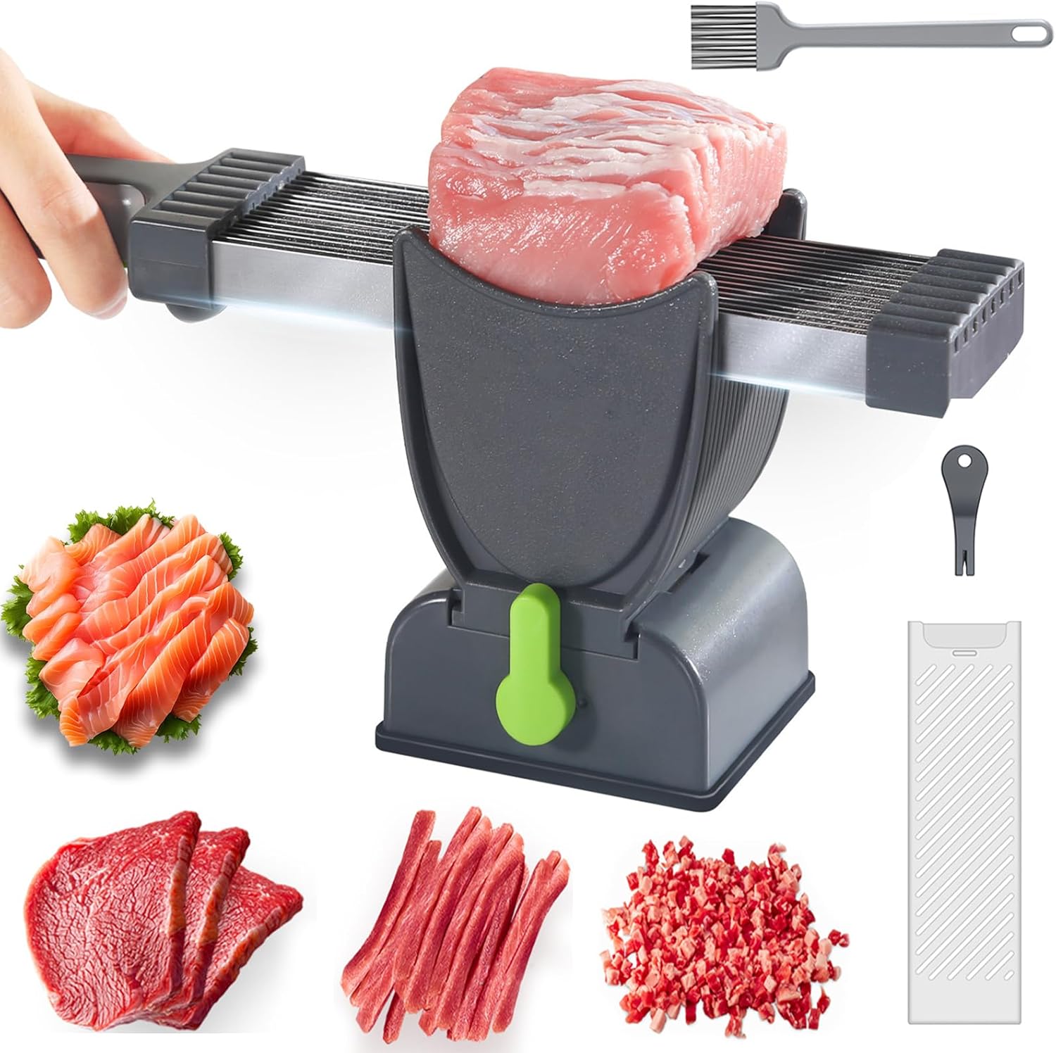 Meat Slicer Machine, Stainless Steel Meat Cleaver With 2-4 Mm ...