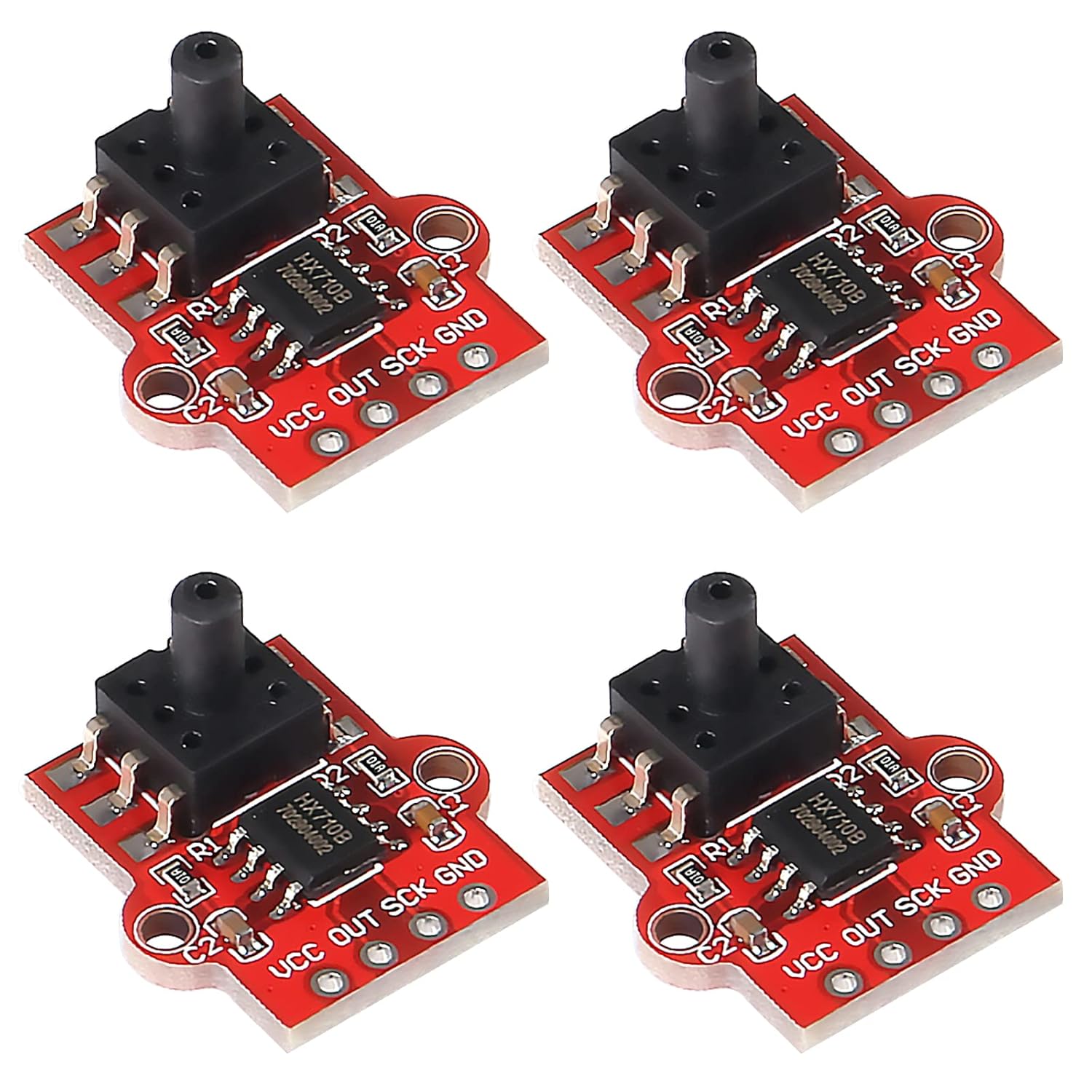 AEDIKO 4pcs Air Pressure Sensor Module 3.3-5V Digital Barometric Liquid ...
