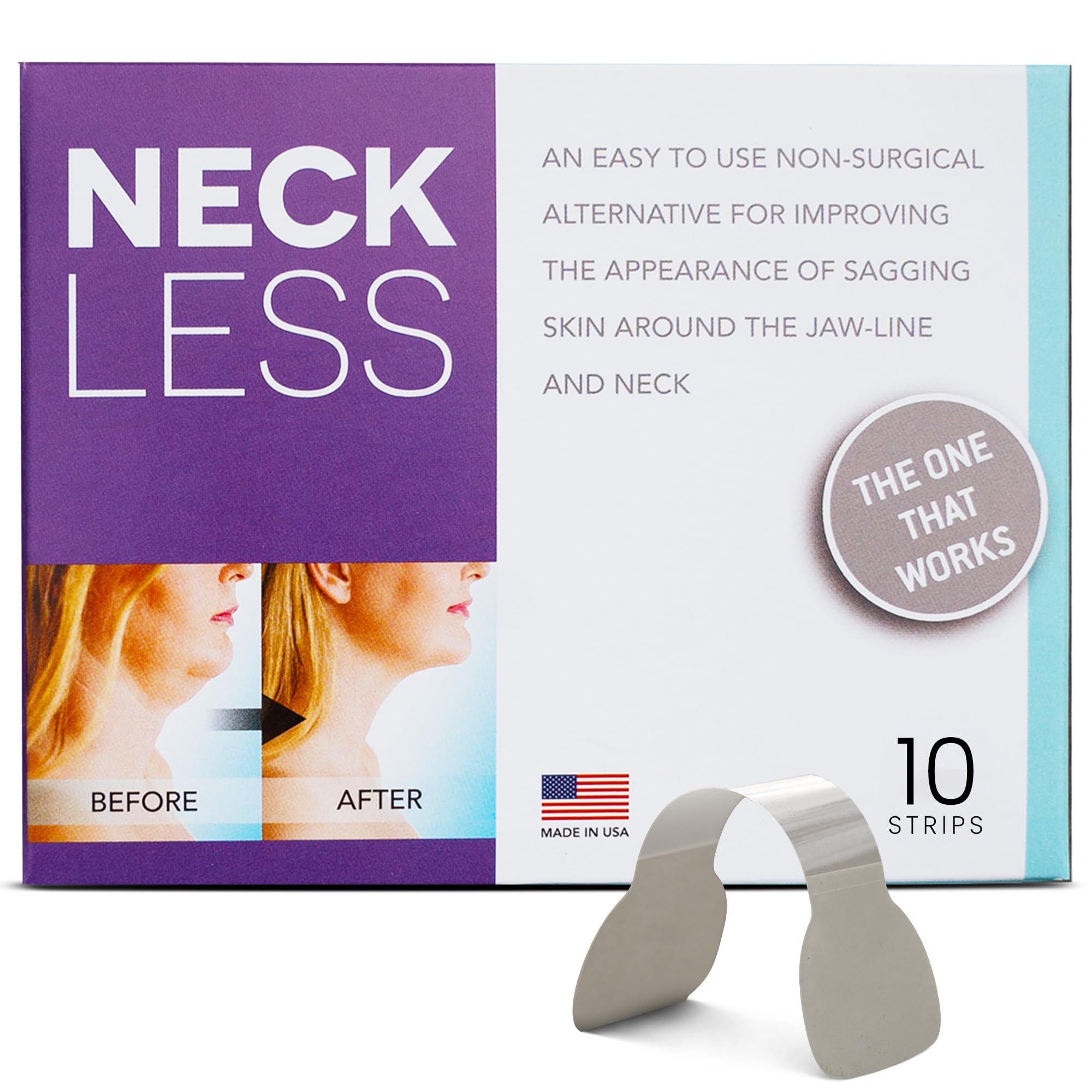 Amazon.com : NECK-LESS Professional Face Tape - Patented Face Lift ...
