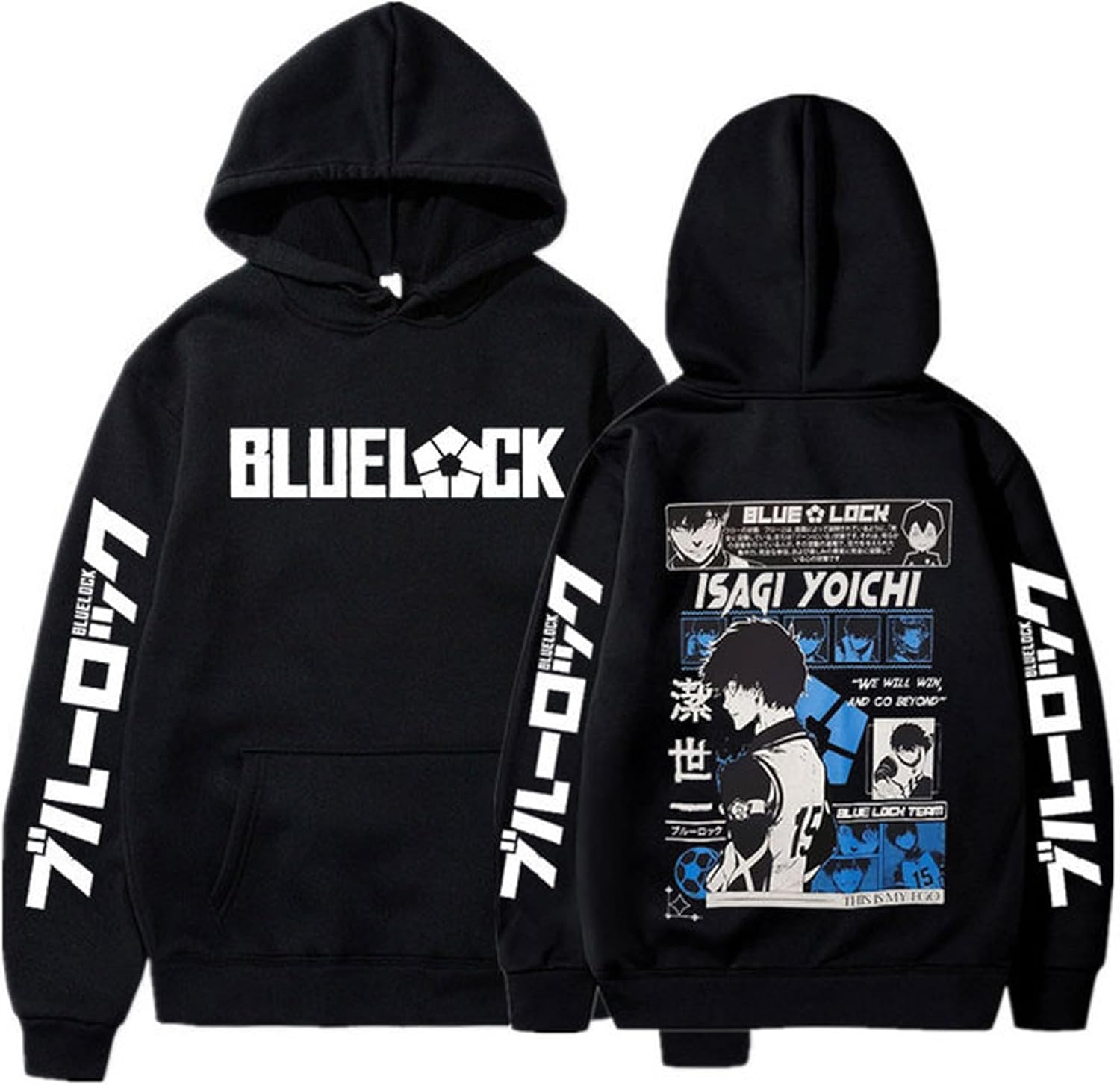 Amazon.com: Nobariuo Women Men Blue Lock Merch Clothes Yoichi Isagi ...