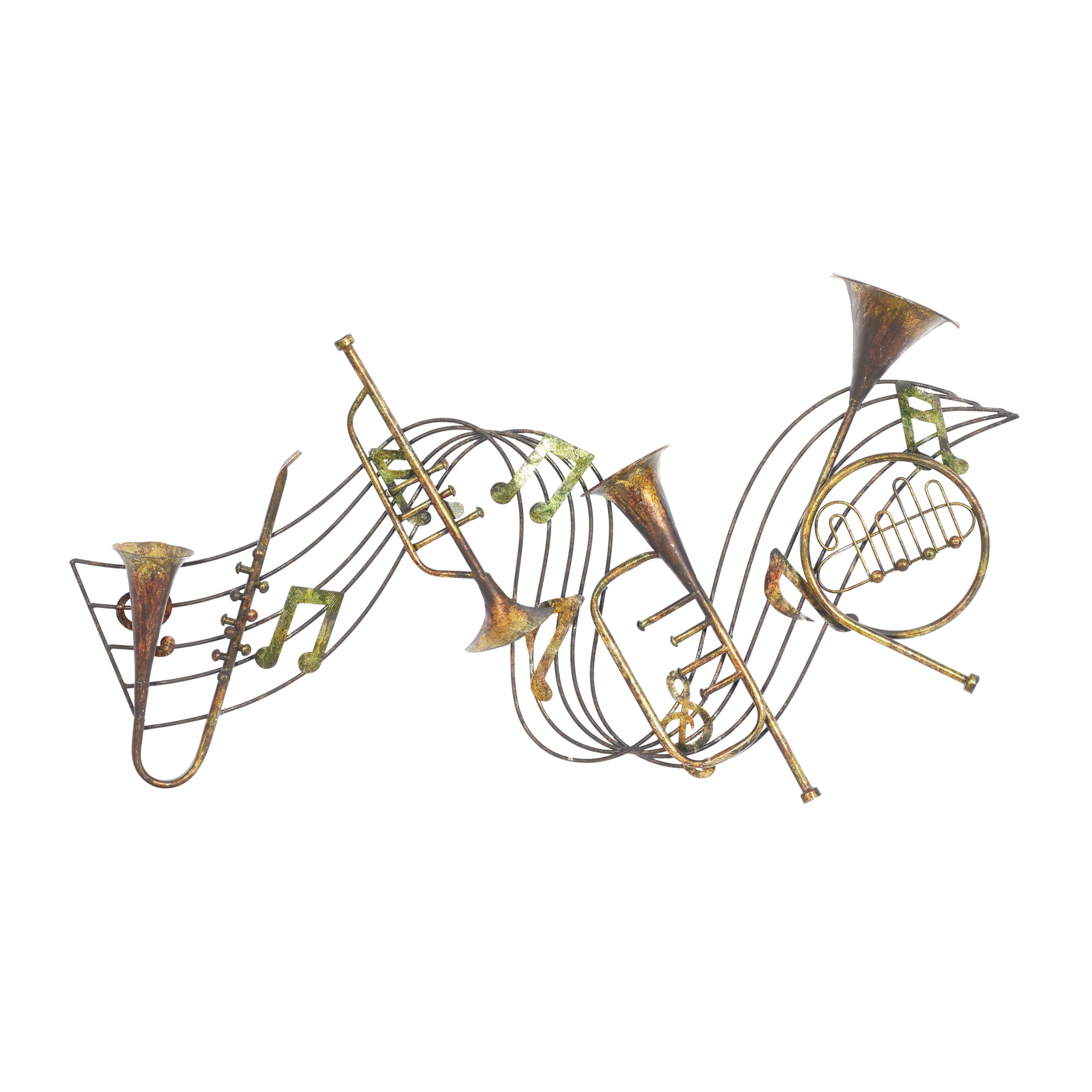 Amazon.com: Deco 79 Metal Musical Notes Home Wall Decor Wall Sculpture ...