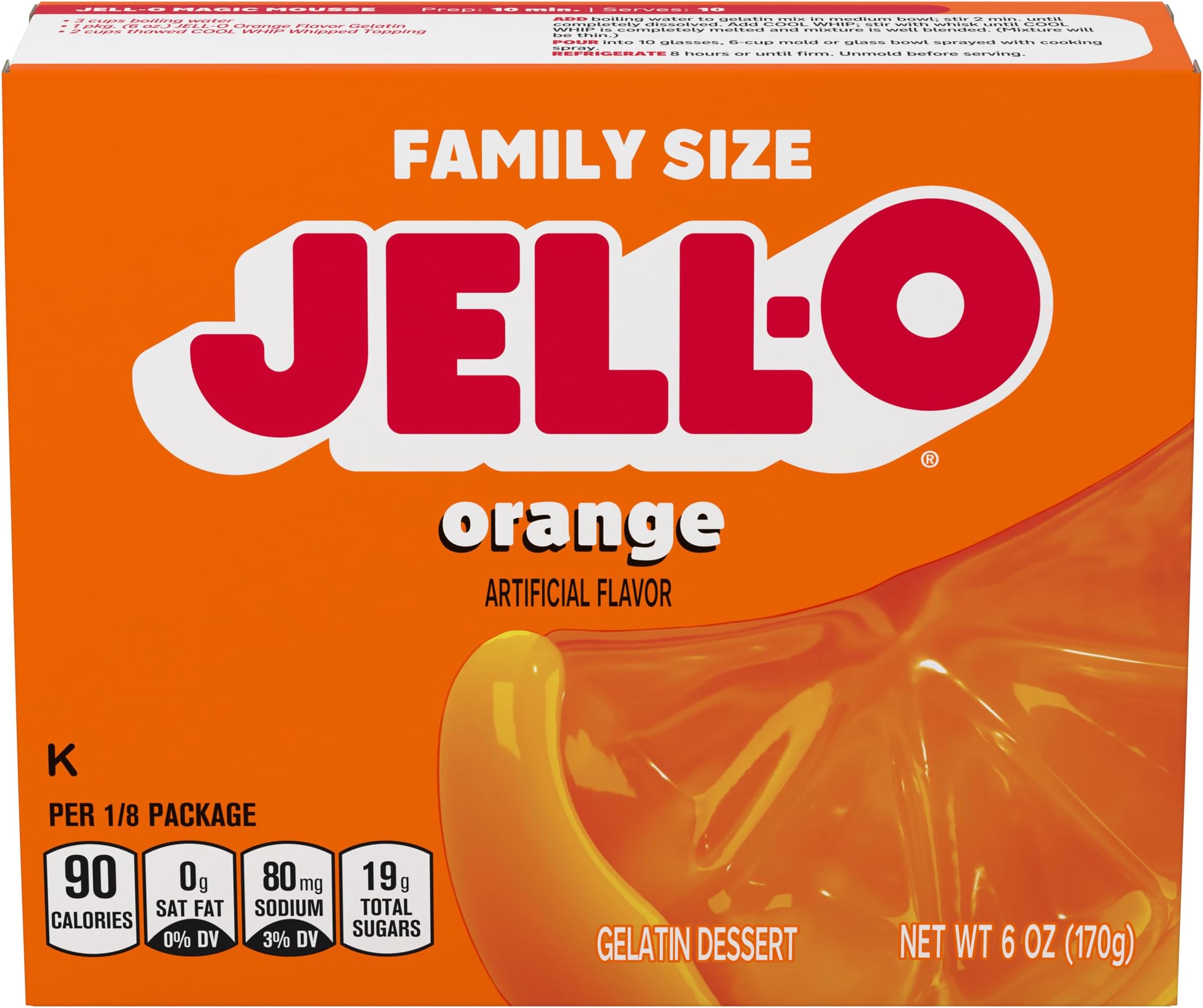 Amazon.com : Jell-O Cranberry Gelatin Mix 3 Ounce Box (Pack of 6 ...