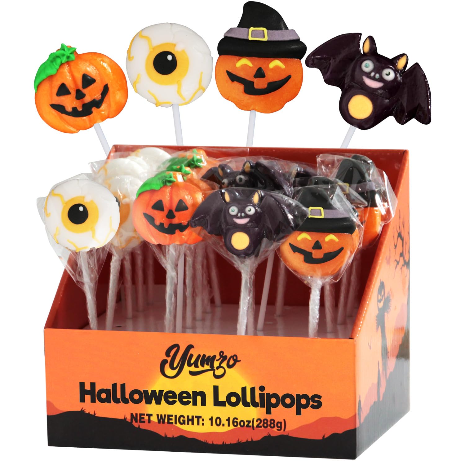 Amazon.com : Halloween Lollipops, 24 Count Halloween Lollipops ...