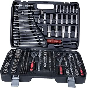Amazon.com: MYCENSE 216Pcs Sockets Ratchet Wrench Set Screwdriver Drive ...