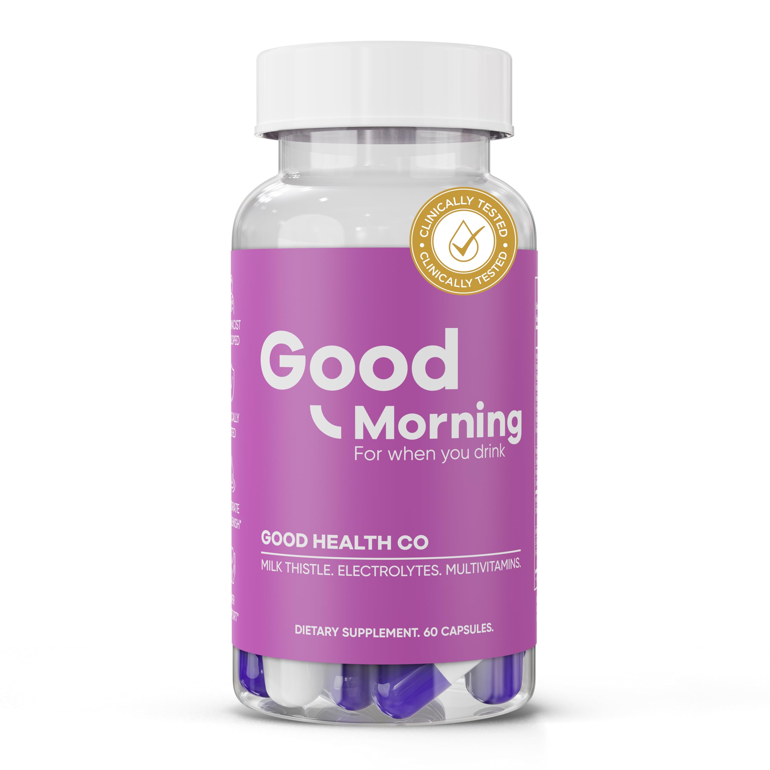 Amazon.com: Good Morning - Hangover Pills | Clinically Tested Relief ...