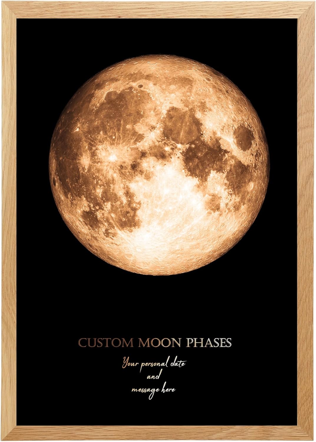 Amazon.com: Generic Custom Moon Phase Picture Unframe Poster, Canvas ...