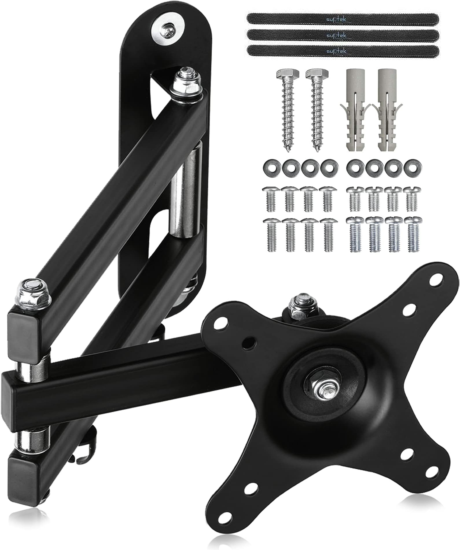 Suptek TV Wall Bracket Mount Swivel and Tilt for Most 15"-32" LED, LCD ...