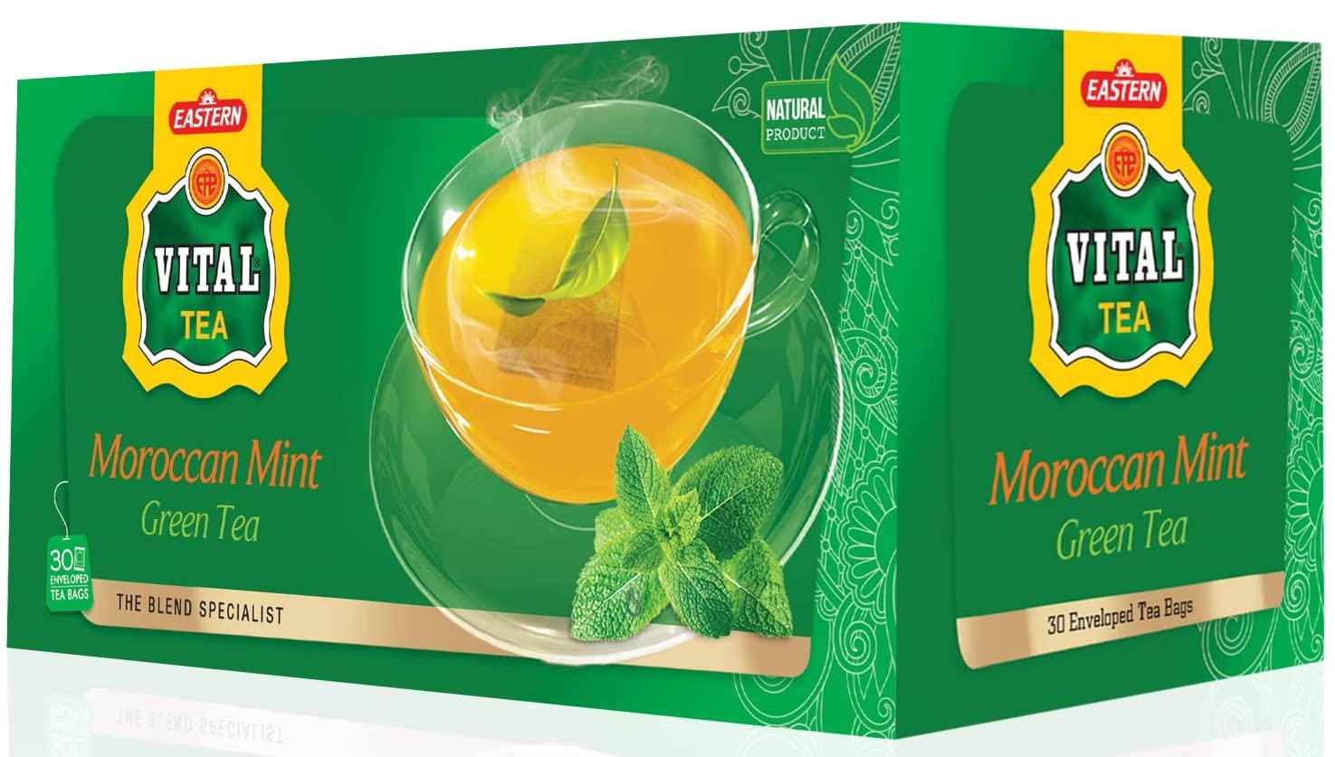 Amazon.com: Green Tea Flavoured with Mint Tea, Count of 30 Mint Tea ...