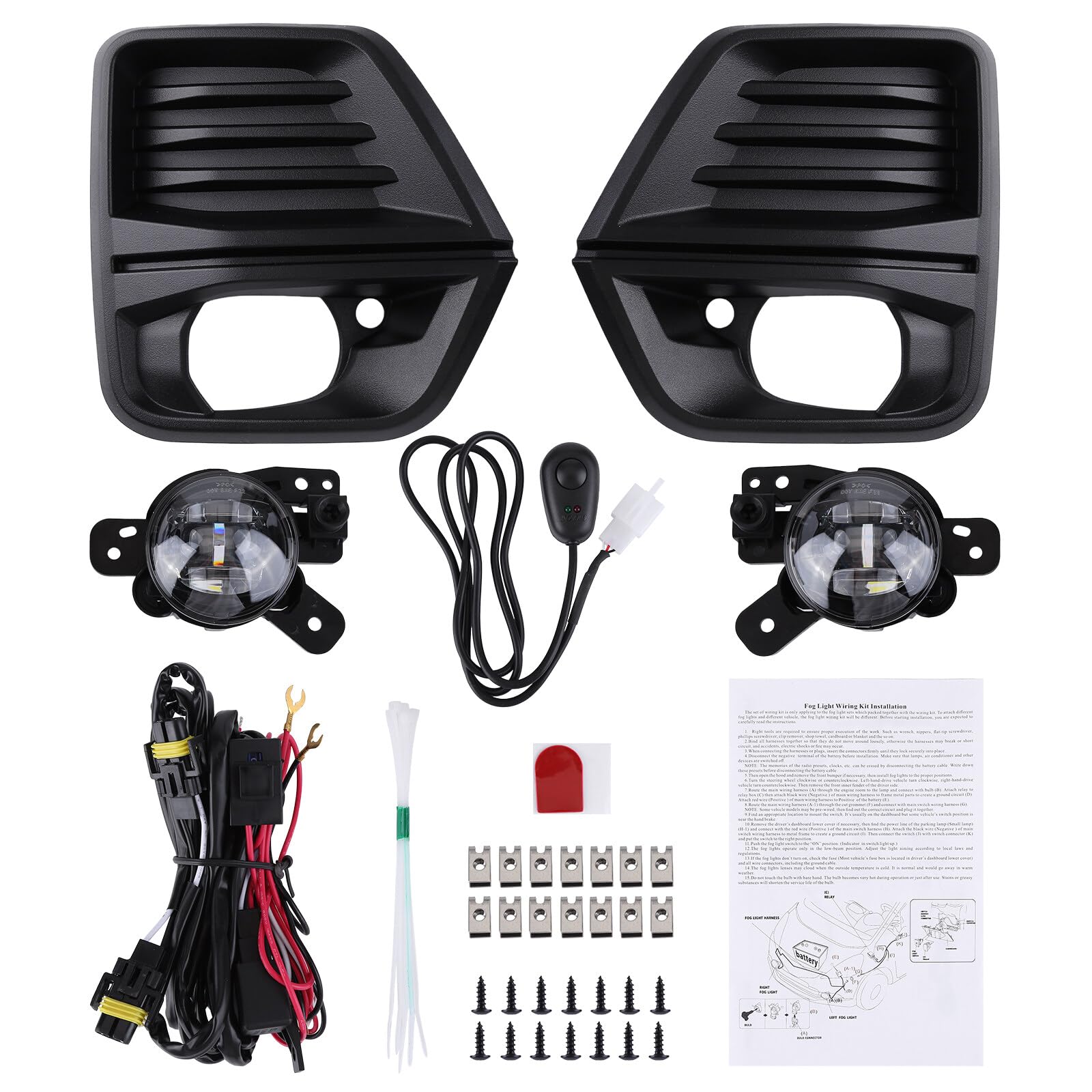Amazon.com: Oskkude Fog Lights Kit Compatible for 2023 2024 Chevy ...