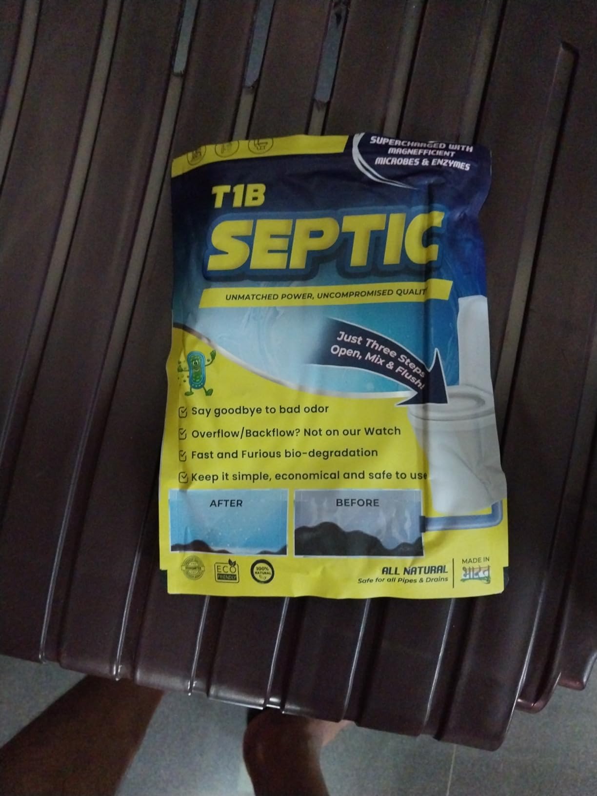 T1B Septic Tank Cleaning Powder | 3-In-1 Formula | Reduces Sludge ...