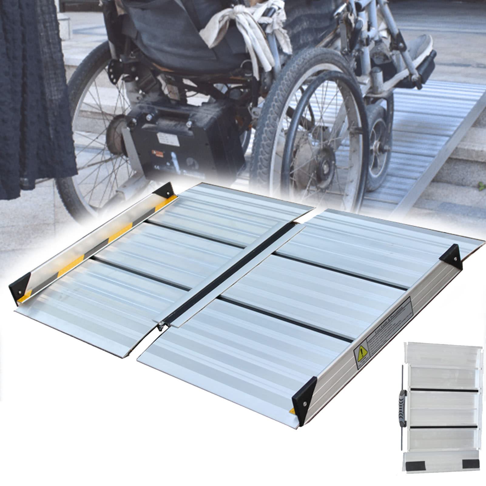 Anuu Non Skid Wheelchair Ramp Threshold Ramp With A Non | Desertcart INDIA