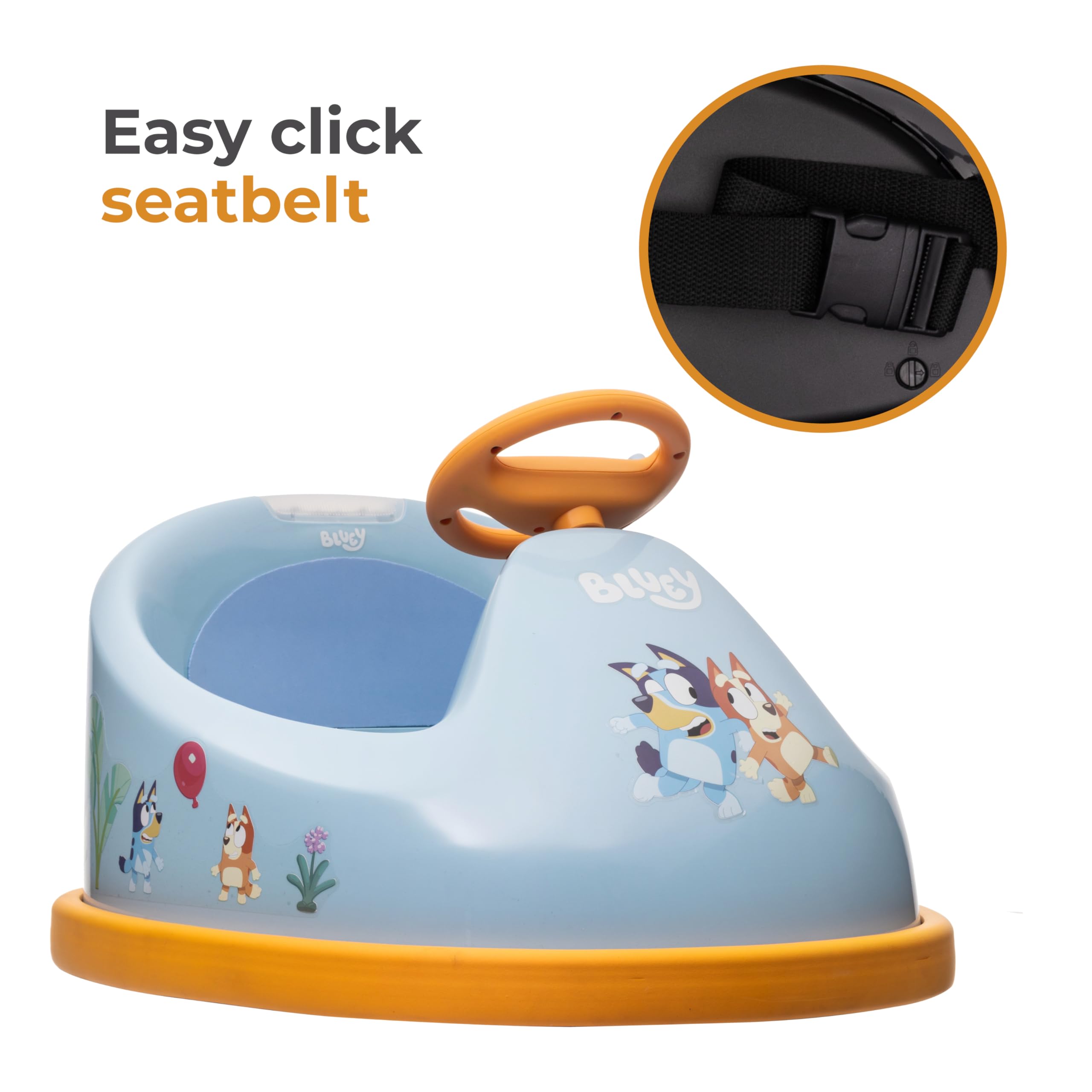 Bluey Bumper Car for Kids, 2 Speed Electric Bumper Car Vehicle, Toddler ...