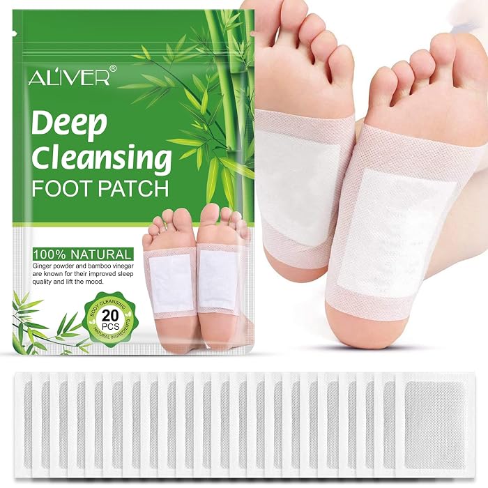 Buy 20PCS Foot Pads, Natural Bamboo Vinegar Ginger Foot Pad, Adhesive ...