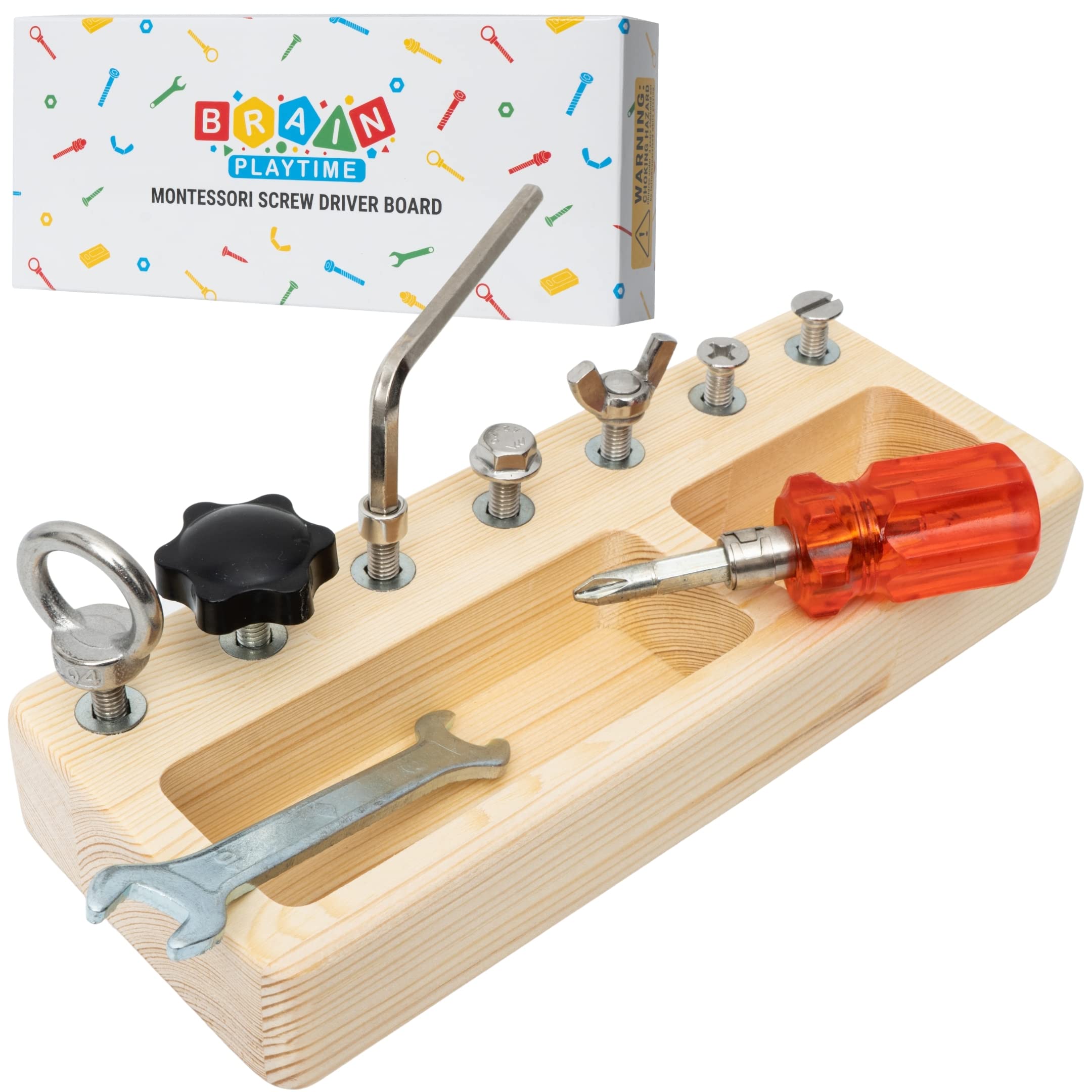 Buy Montessori Screwdriver Board Set - Preschool or Classroom Activity ...