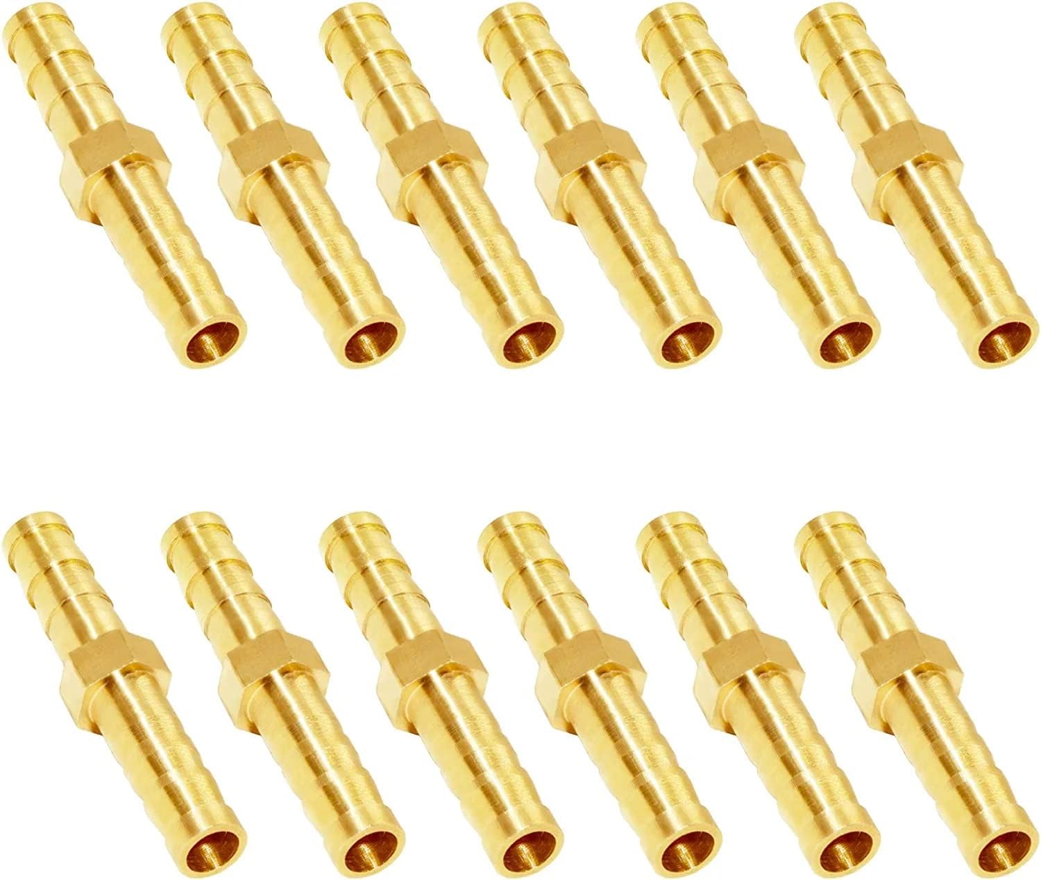 Amazon.com: Brass Hose Barb Tee 1/8" x 1/8" x 1/8" Barbed T -Fitting 3 ...
