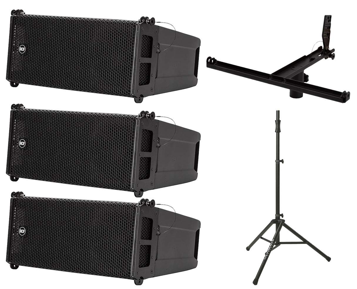 Buy 3X RCF HDL 6-A + Pole Kit + Air Powered Speaker Stand Online at ...