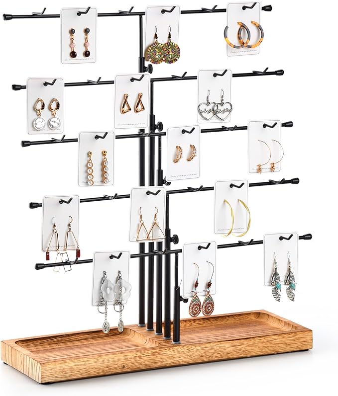 Amazon.com: HULISEN Earring Display Stands for Selling, Adjustable ...