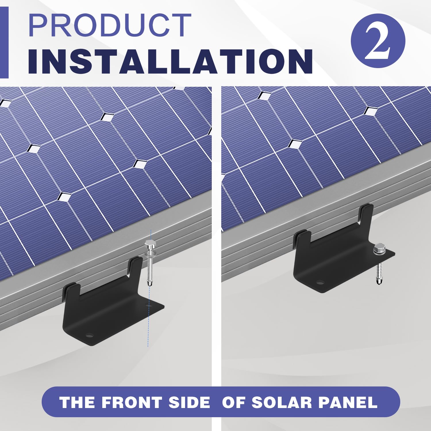 Snapklik.com : TIANAO 4 Units Solar Panel Mounting Z Brackets Aluminum Corrosion-Free