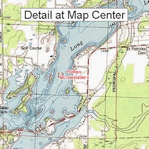 Amazon.com : USGS Topographic Quadrangle Map - Phillips, Wisconsin ...