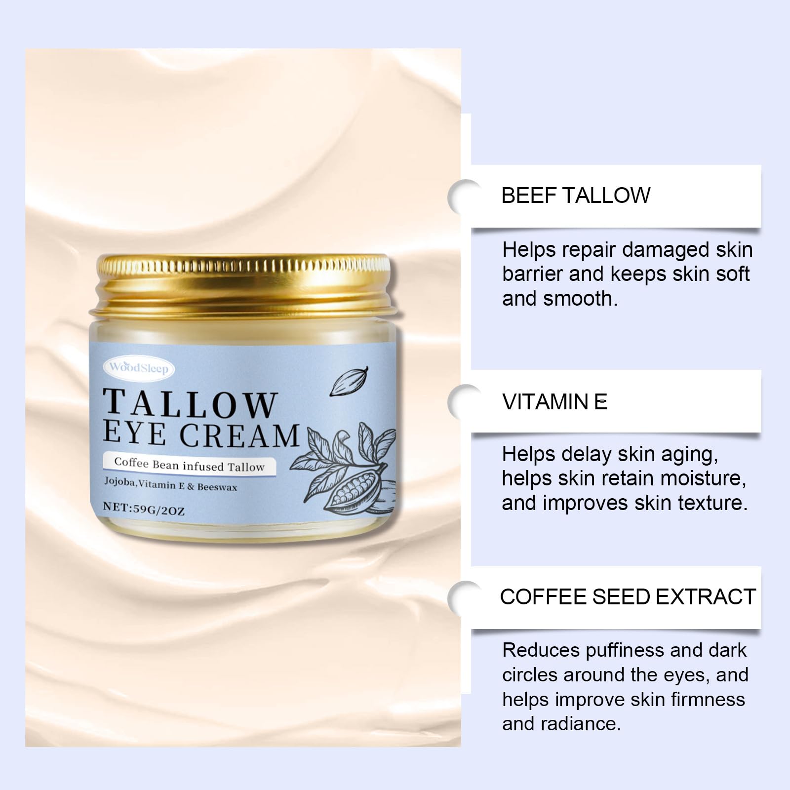 Snapklik.com : Coffee Beef Tallow Eye Cream For Dark Circles, Beef ...