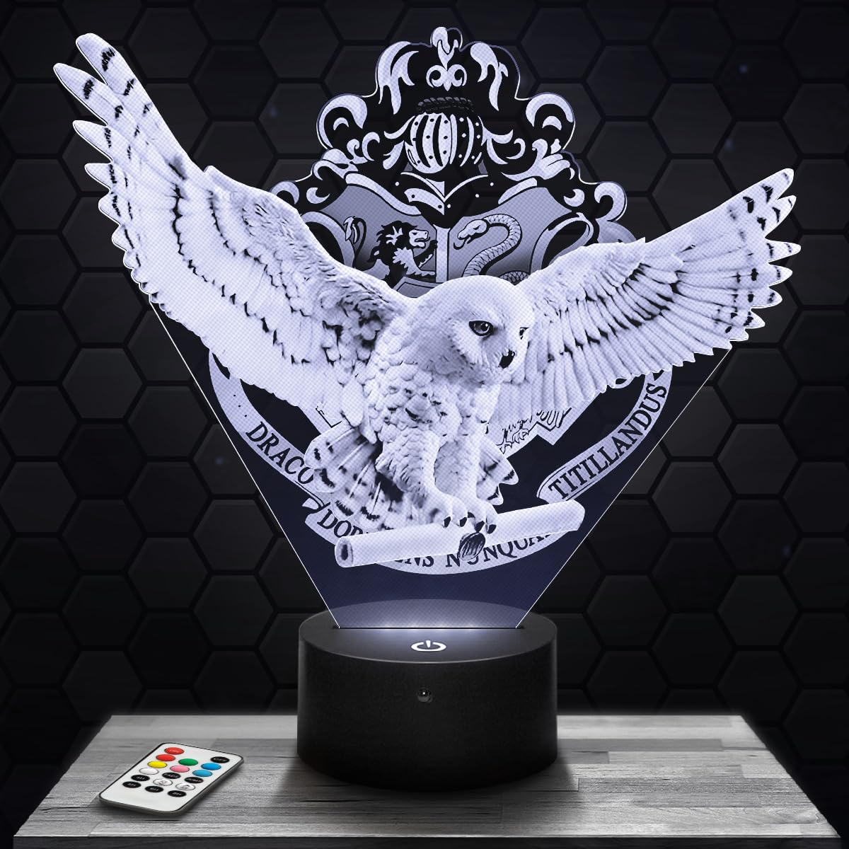 Hedwig lamp, Boys' and Girls' Room Decoration, 3D lamp, Fantasy Movie ...