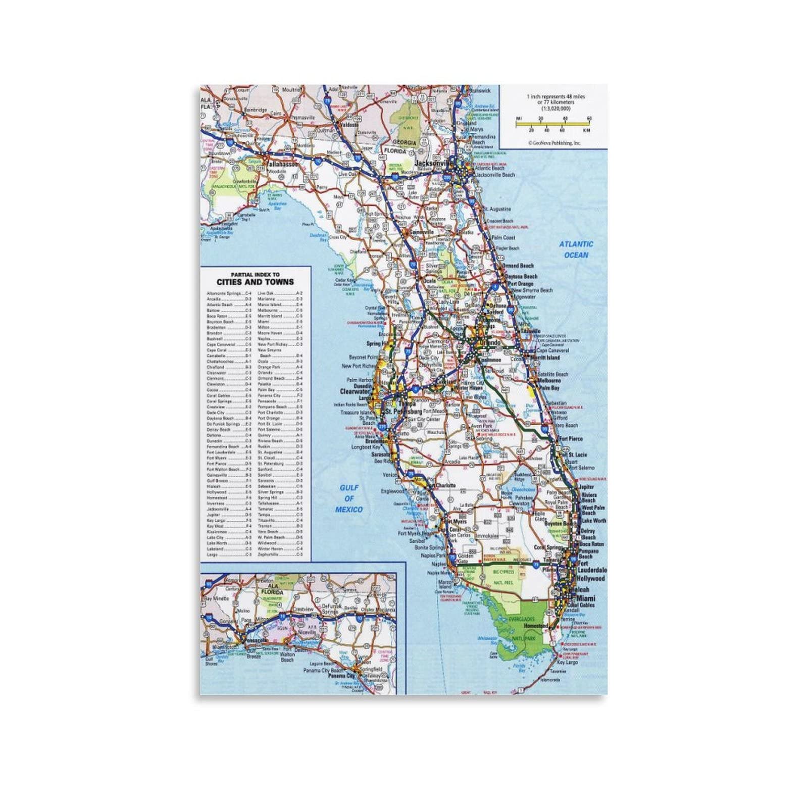 Florida State Highway Map Map Of FTE Toll Roads (FTE, 2014) (see