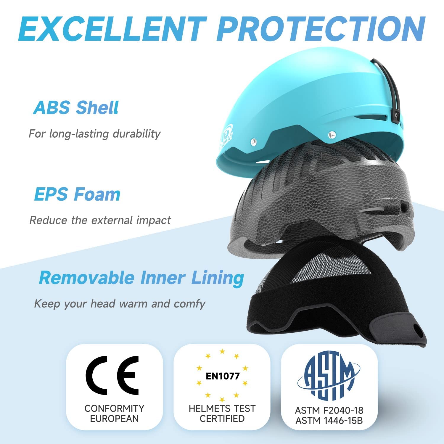 Snapklik.com : Findway Snowboard Helmet Upgrade Ski Helmet For Adults,Goggle Friendly Durable ...