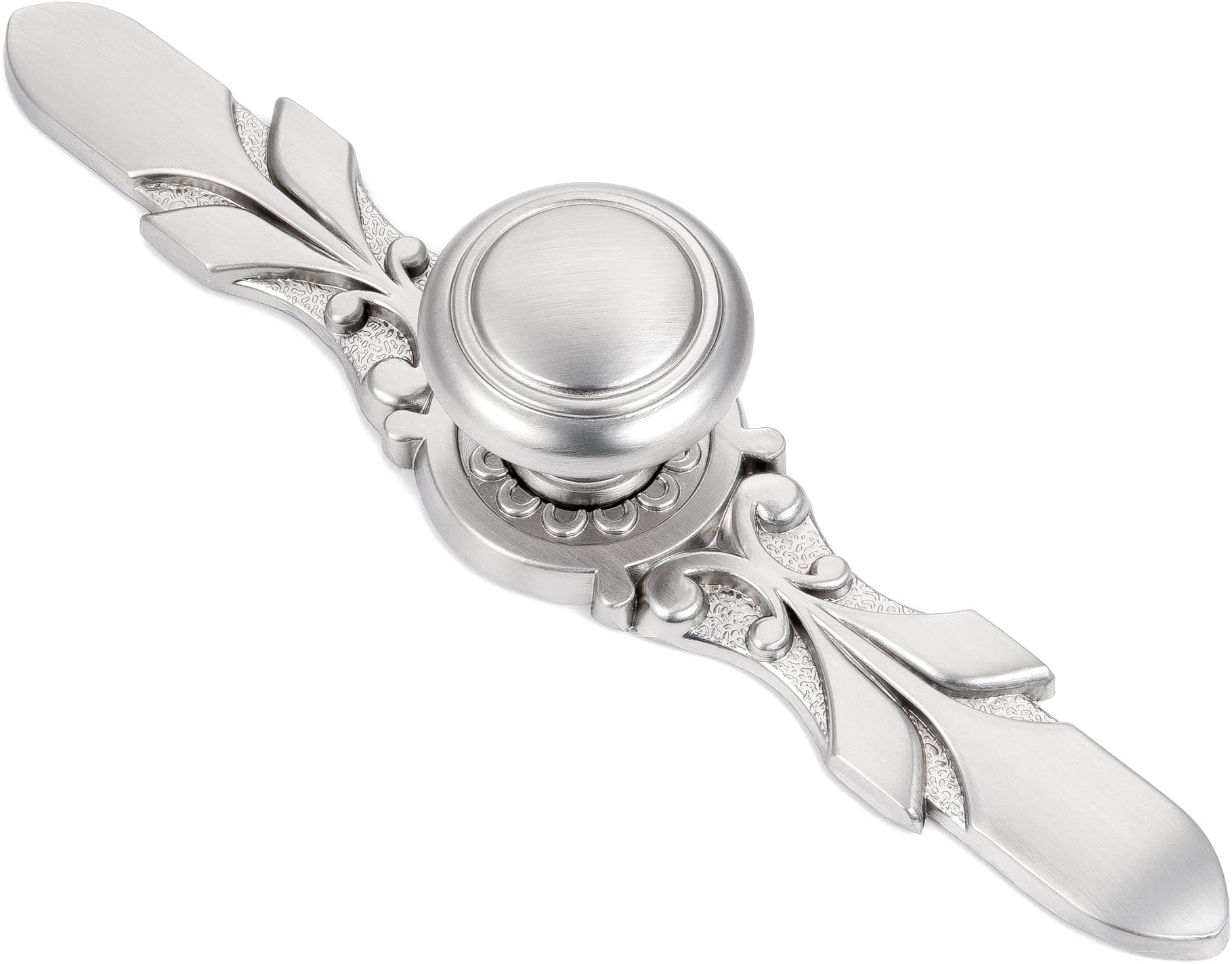 Sonoma Cabinet Hardware Roman Knob Brushed Satin Nickel with Fleur-de ...