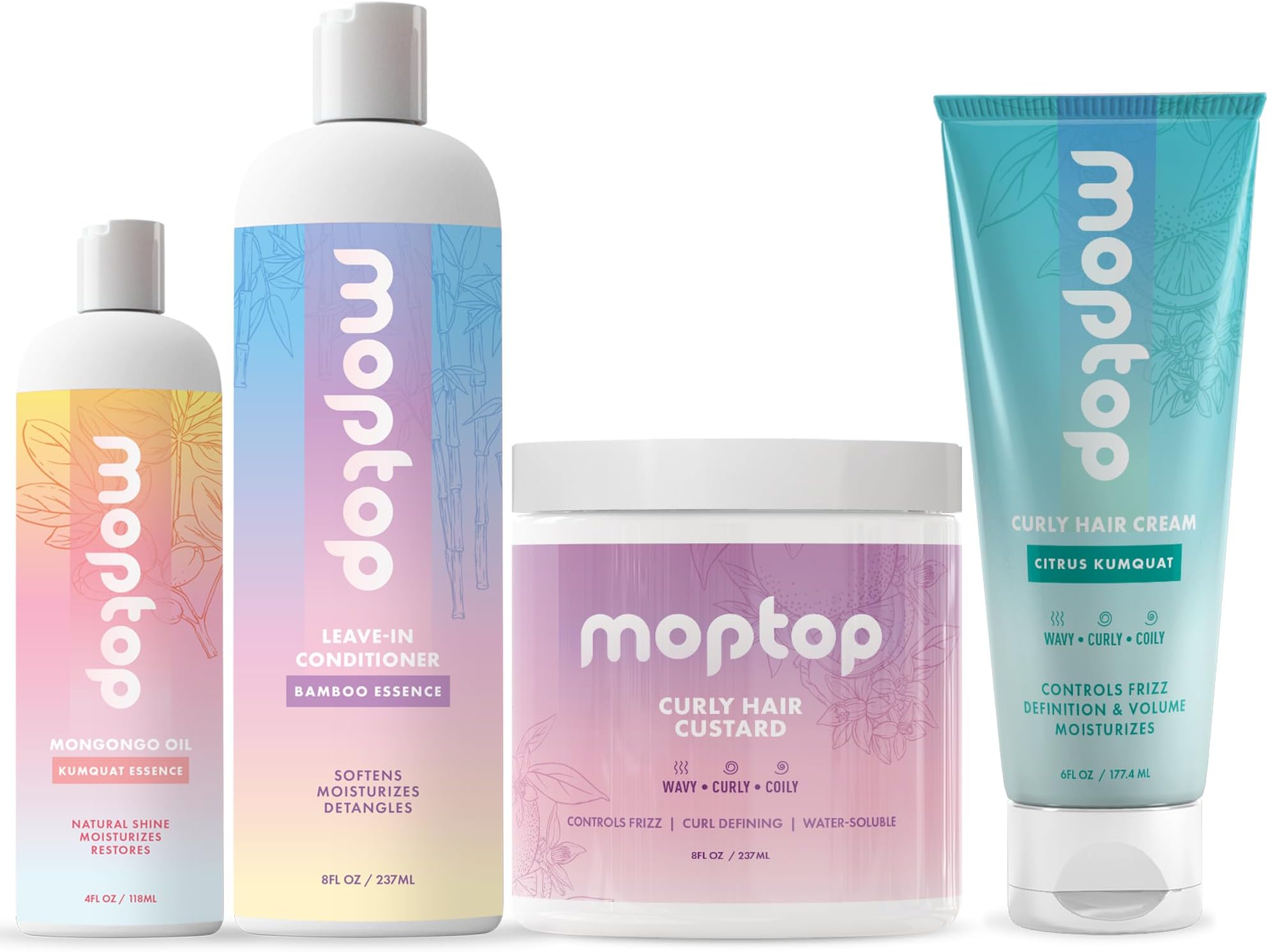 Amazon.com : MopTop Curly Hair Bundle: Moisturizing Leave-In ...
