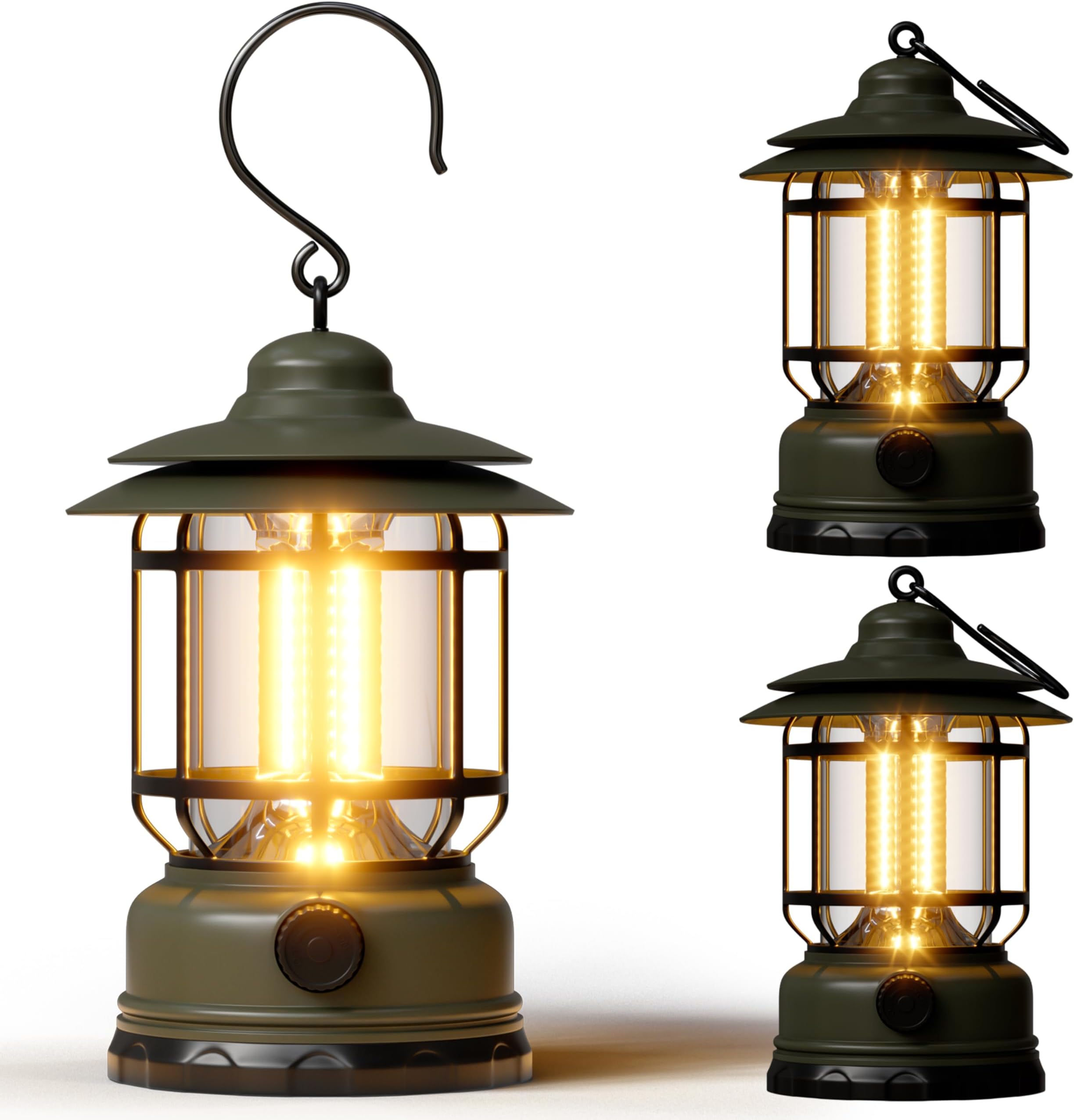 Amazon.com: Lepro Retro Classic LED Camping Lantern, High Lumens, Daylight White 2500K and 5000K ...