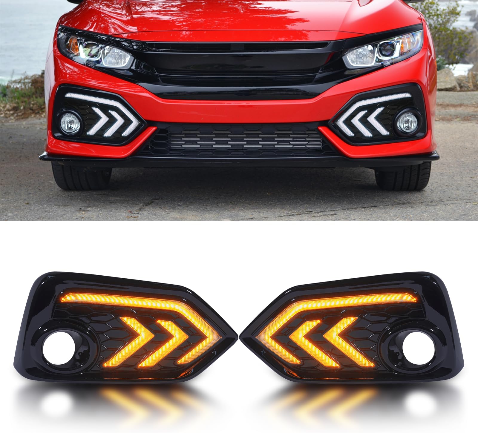 Amazon.com: TBHOO Front Fog Lights for 2016-2020 2021 Honda Civic ...