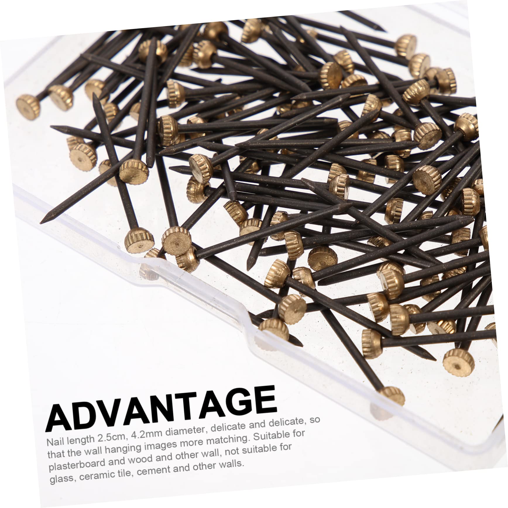 Frame Hanger 120-Piece Picture Hanging Nails Kit - 3 Sizes With Storage ...
