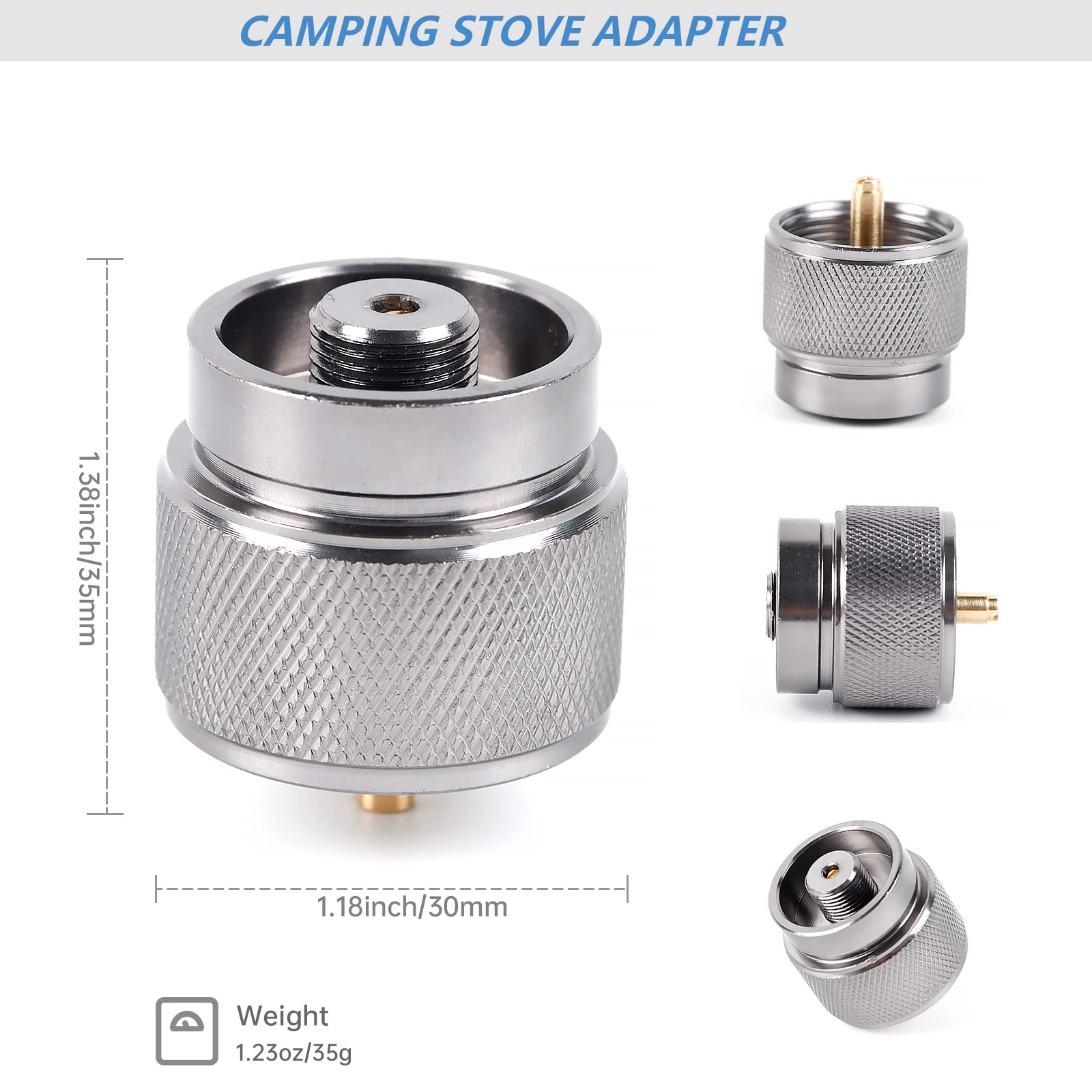 Snapklik.com : Propane To Butane Adapter Camping Stove Adapter Fuel ...