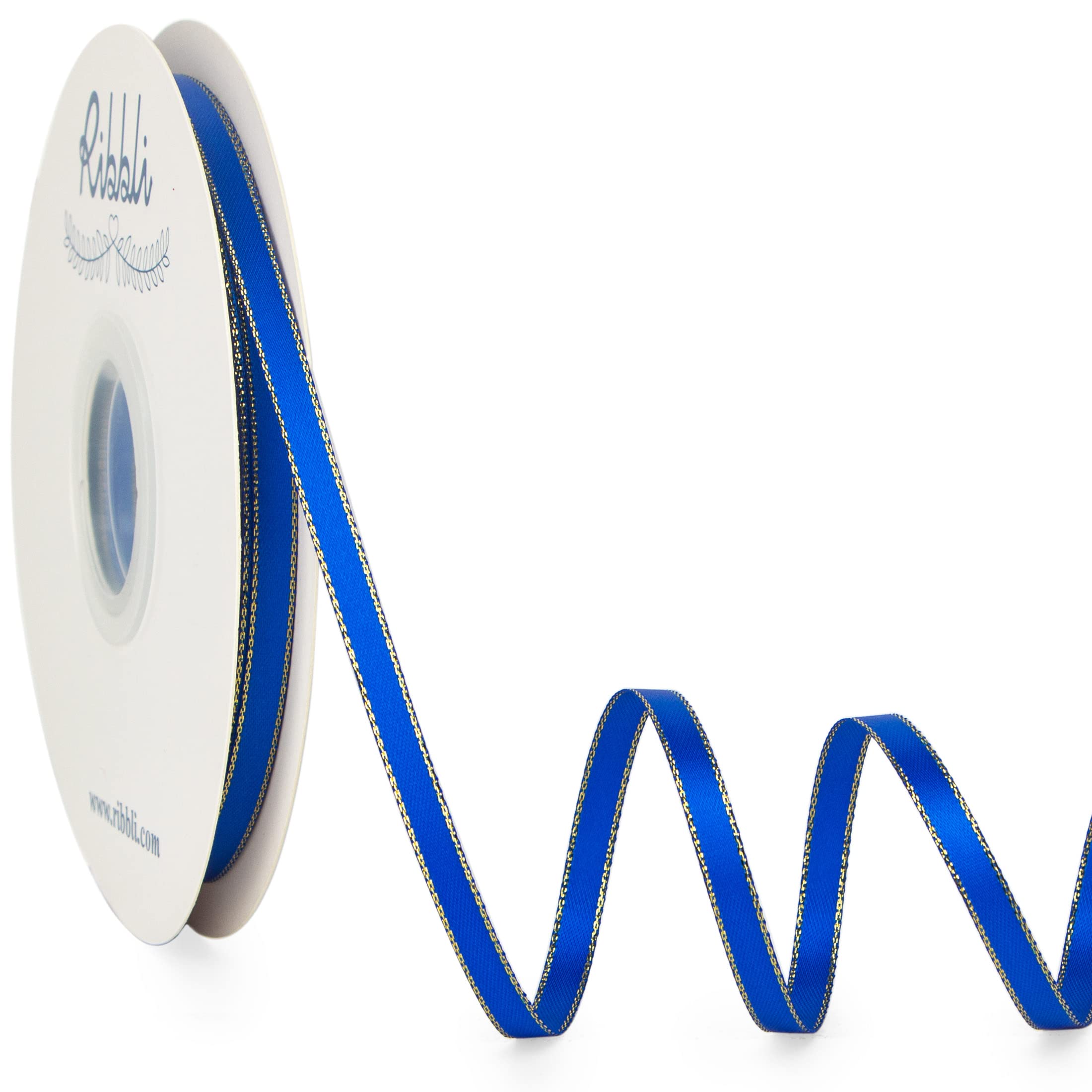 Snapklik.com : Ribbli Royal Blue Satin Ribbon