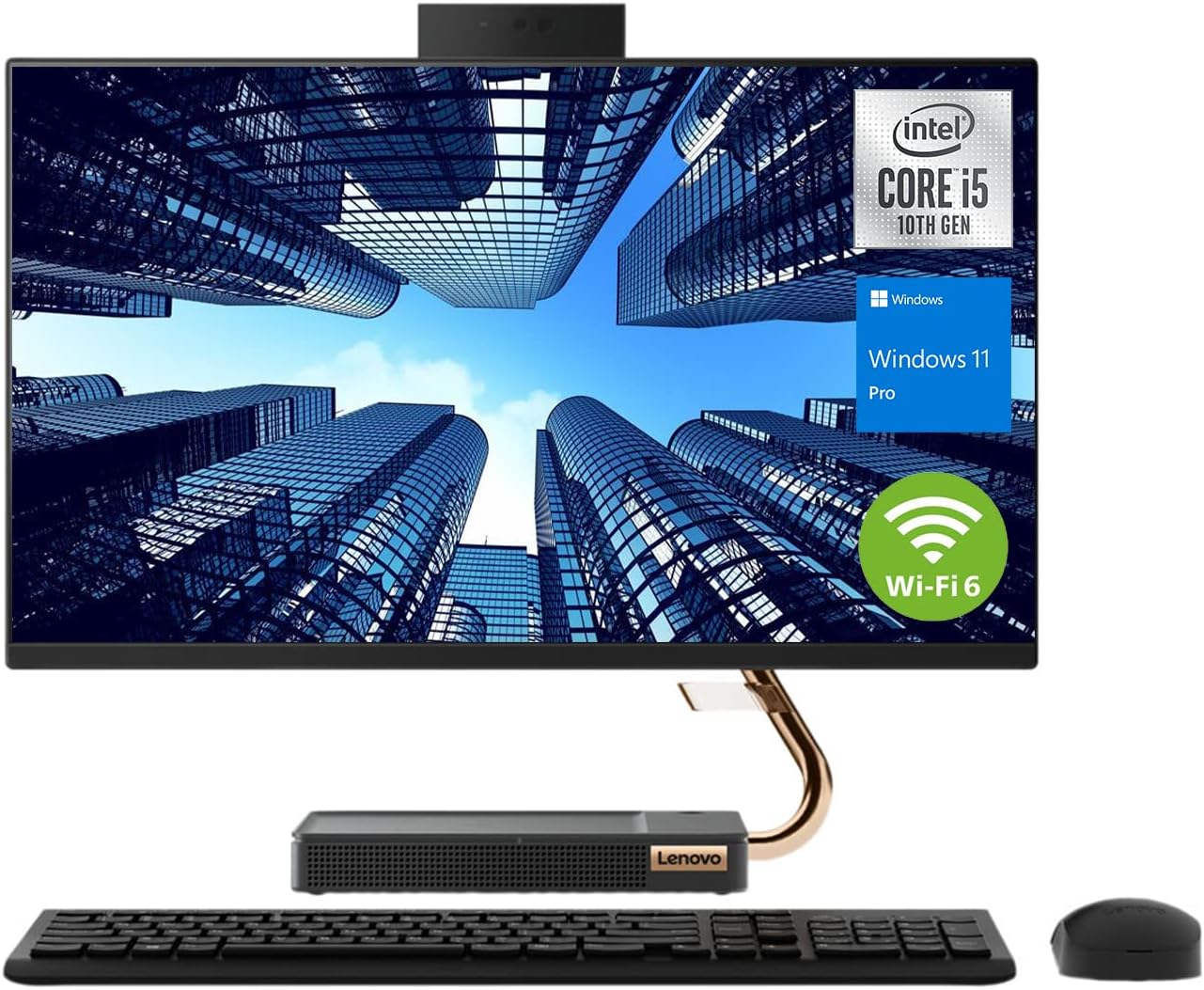 Amazon.com: Lenovo IdeaCentre 5 All-in-One Business Desktop, 23.8" FHD ...