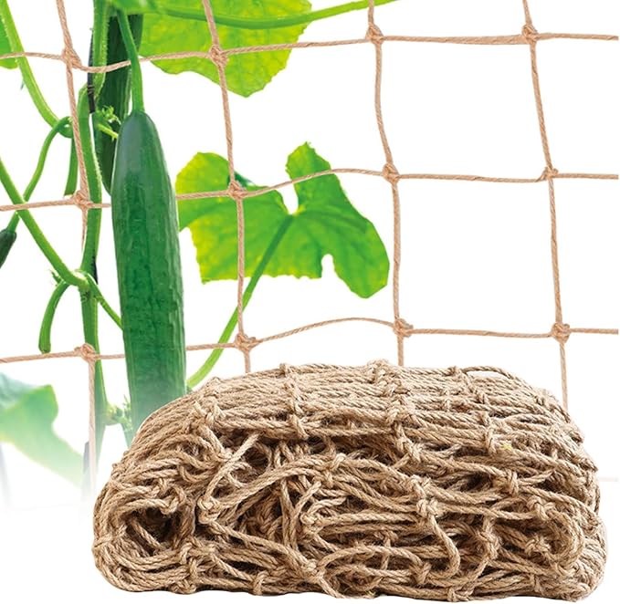 Jute Plant Support Netting 1m*5m Garden Pea Bean Net Eco-Friendly ...