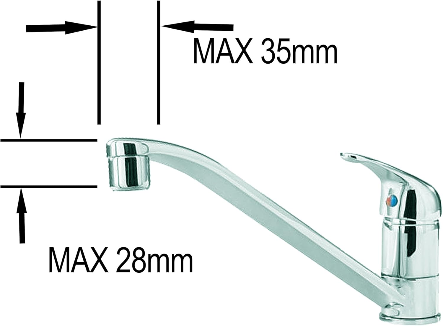 Cost Wise kitchen adjustable tap fitting to join a garden hose to your ...