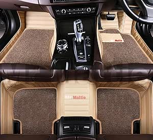 Mr Mattie 9D Car Foot Mat for Tata Nano | Premium Leatherette Imparts Luxurious & Elegant Look ...