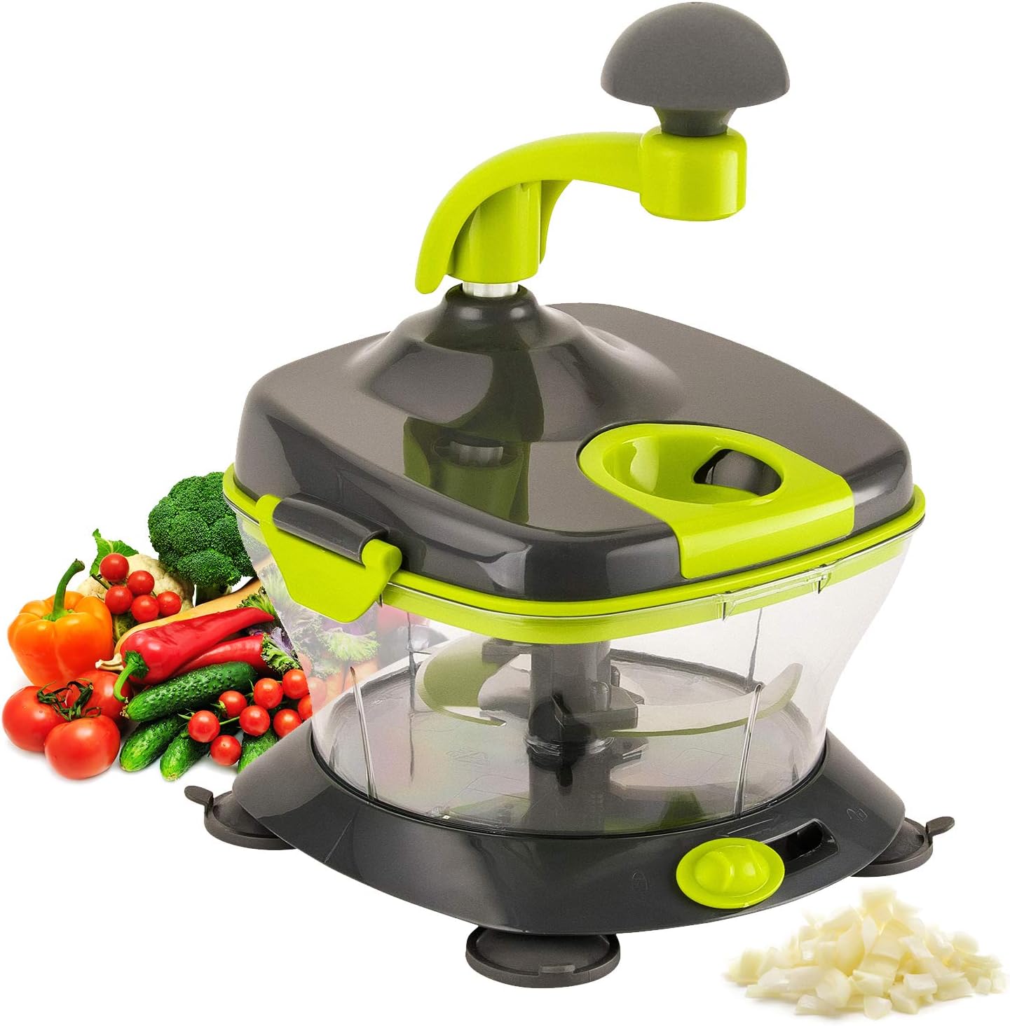 Royalford Manual Food Chopper – Mini Handheld Food Processor, Chopper ...