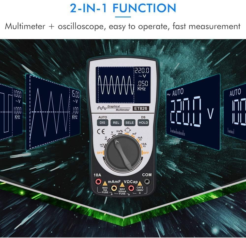 Snapklik.com : Oscilloscope Multimeter, 2-in-1 Intelligent Digital ...