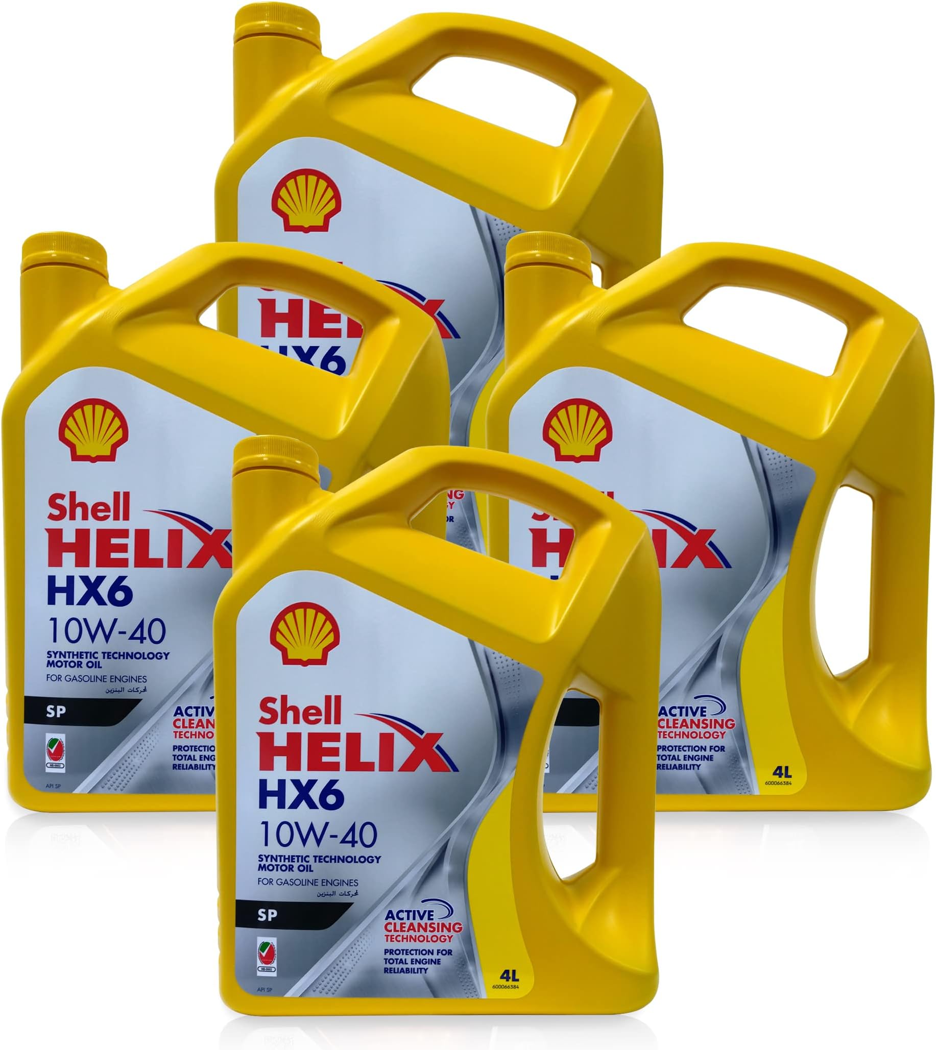 Shell Helix HX6 10W-40 - Carton(4Liter X 4pcs) Synthetic Tectnology ...